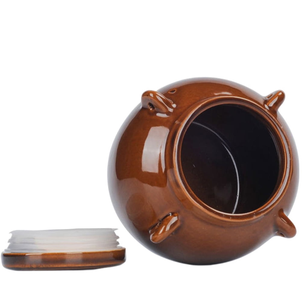 Hermetic Ceramic Jar Honey Jar Big Jar of Pickles Condiment Pot Pickle ...