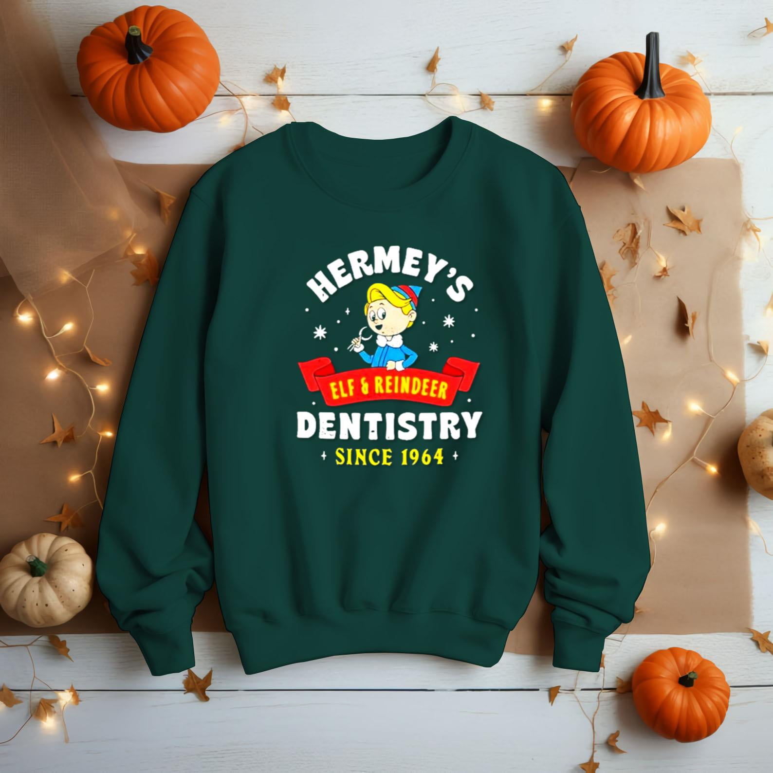 Hermey s Dentistry Since 1964 Cartoon Retro shirt-removebg-preview ...
