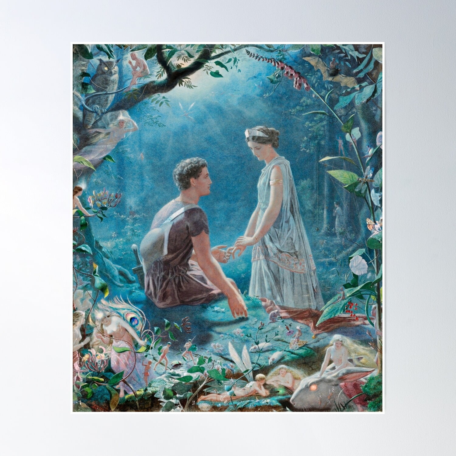 Hermia And Lysander. A Midsummer Night'S Dream - John Simmons Poster ...