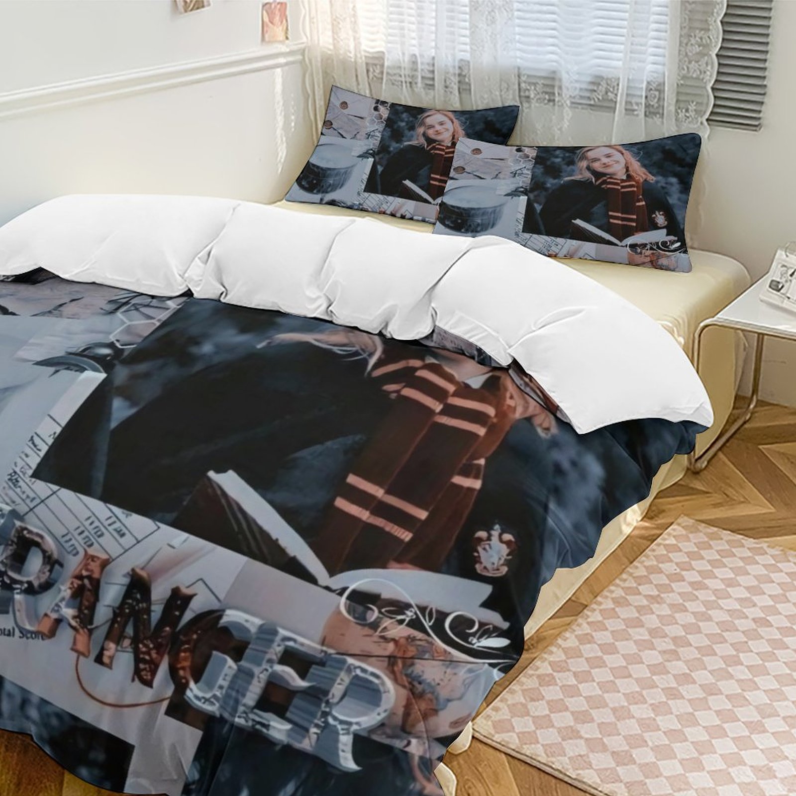Hermione GrangerCartoon Collection 3-Piece Comforter Set, Personalized Bedding Decor for Kids ...