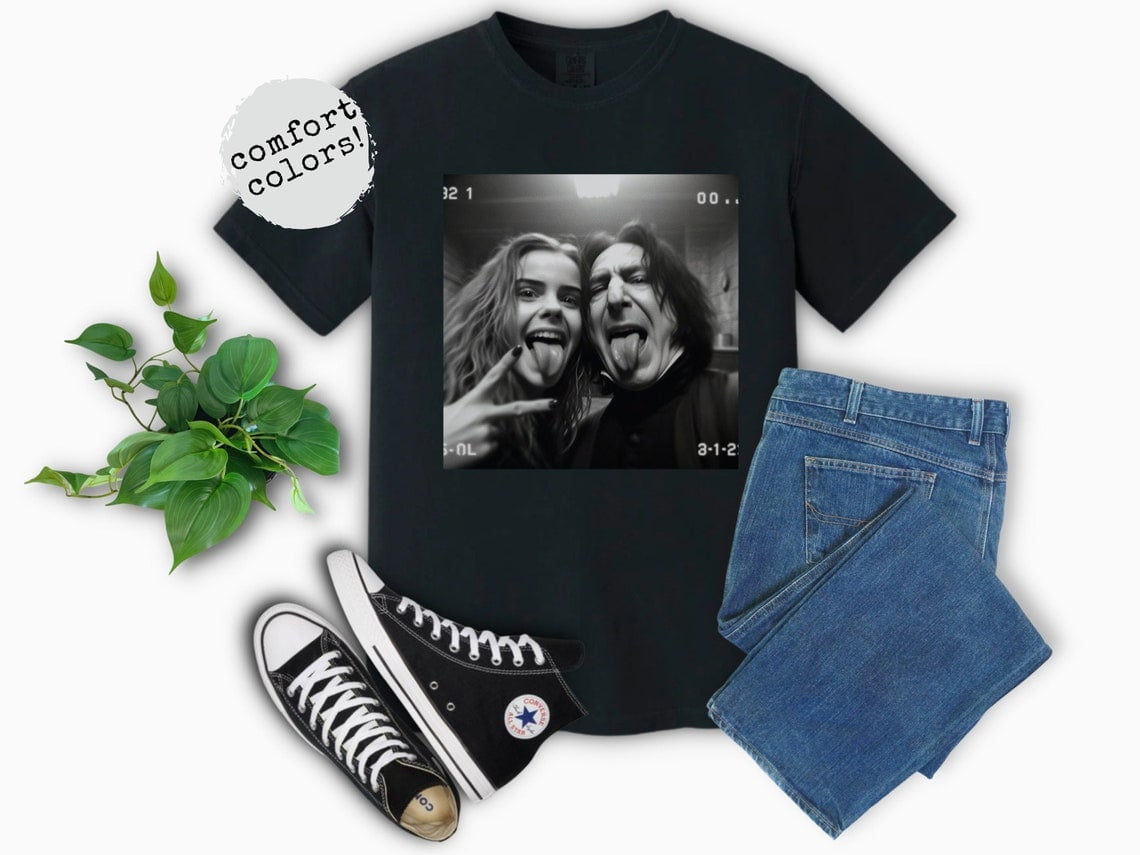 Hermione and Snape Tongues Sticking Out Peace Sign Harry Potter Meme ...