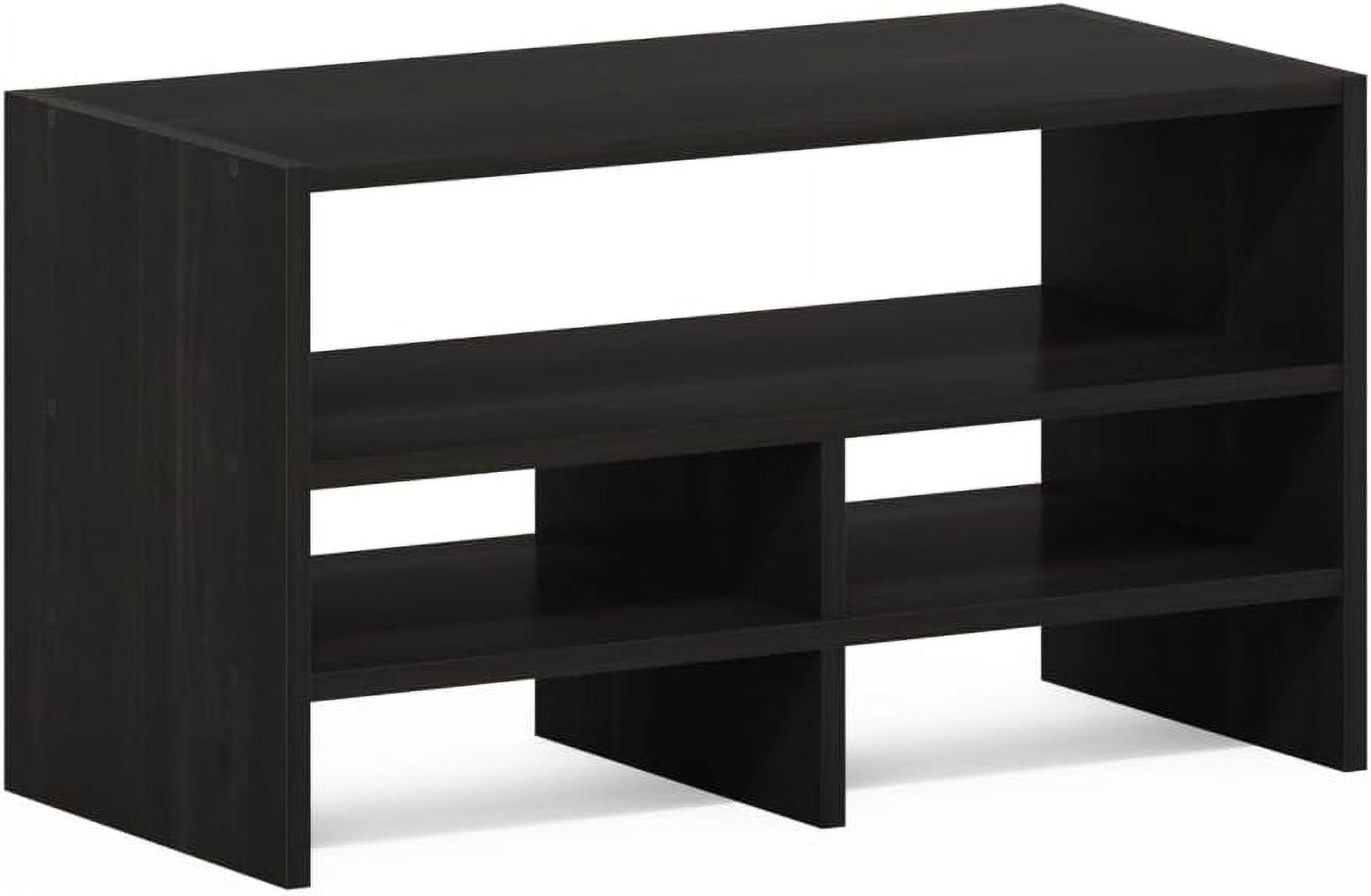Hermite Desk Top Organizing Shelf Bookcase Espresso - Walmart.com
