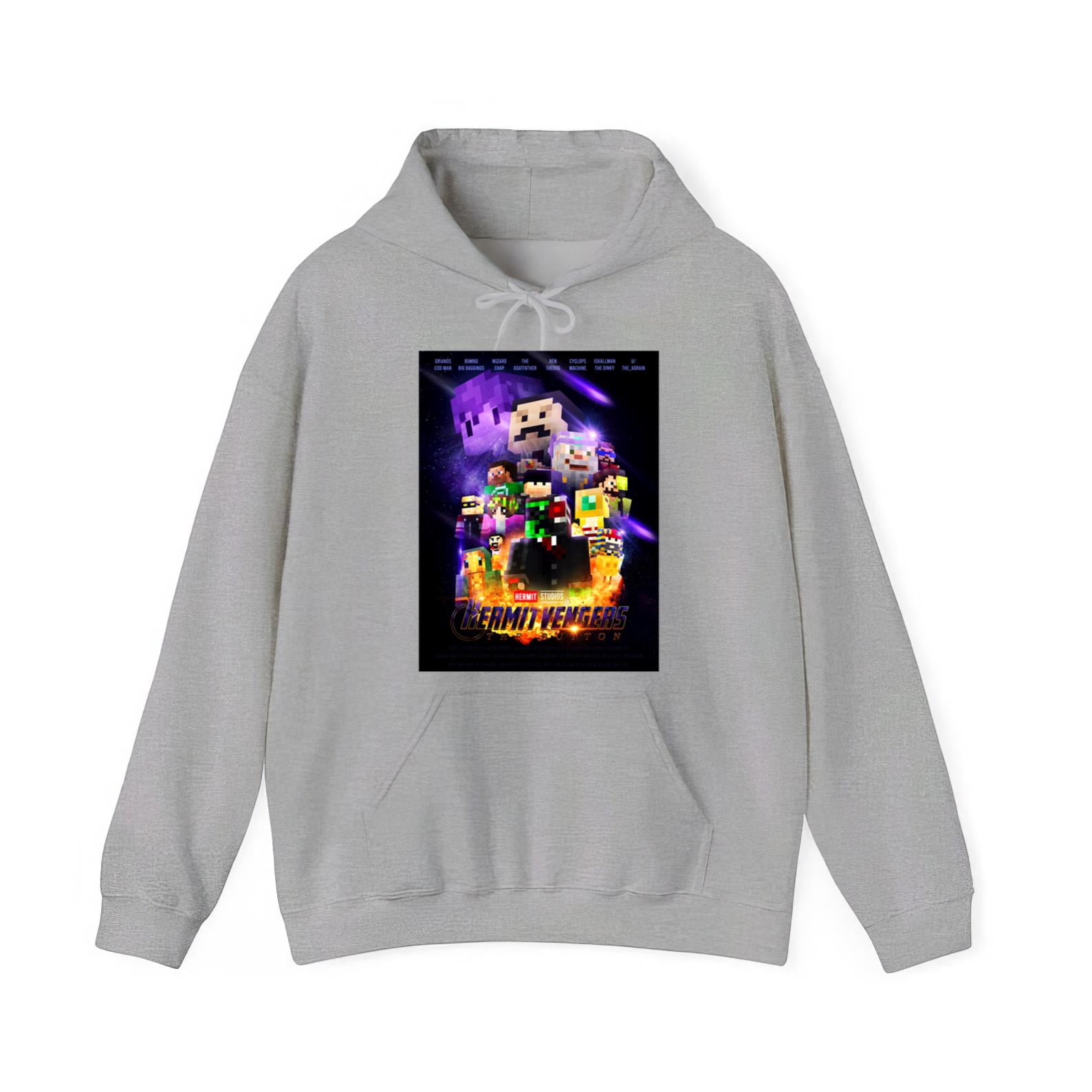 Hermitvengers the Button Hermitcraft S to 5XL Made in USA Hoodie ...