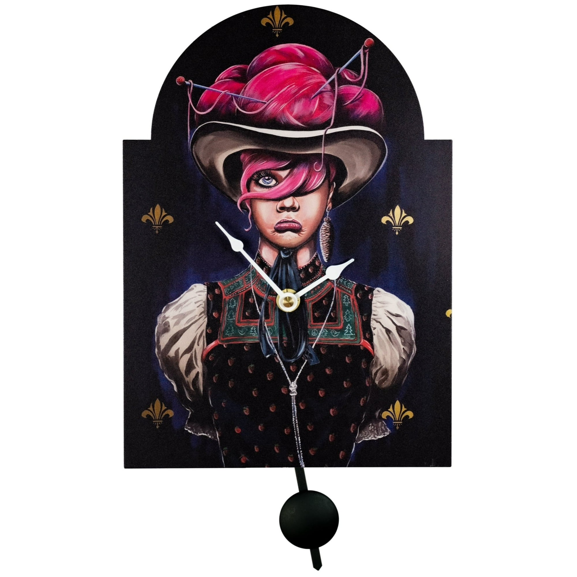 Hermle Cuckoo Style Weeping Girl Wall Clock with Pendulum - 10 ...