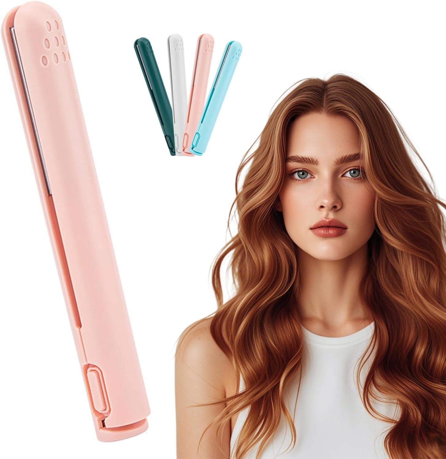 Hermsa DualGlam Mini Dual-Purpose Curling Iron for Short Hair - 2-in-1 ...