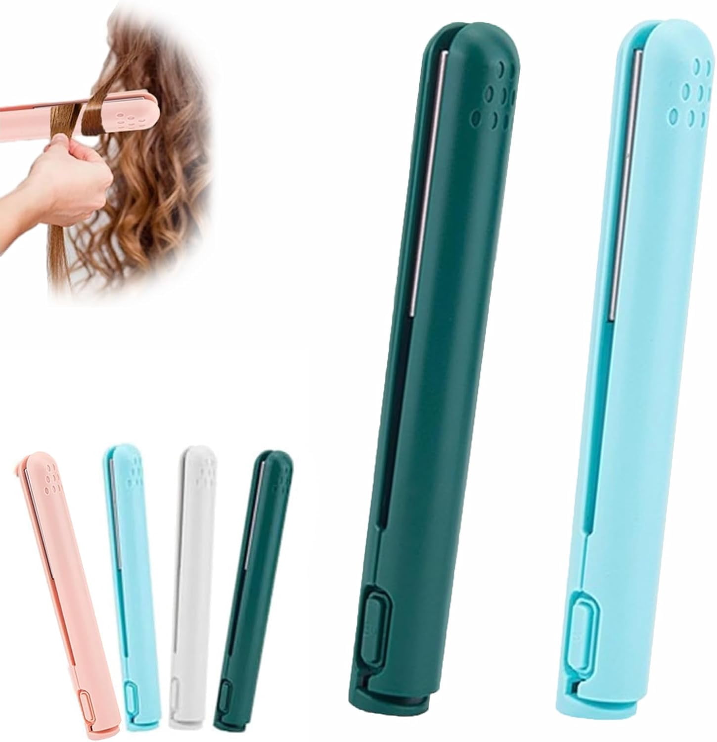 Hermsa Dualglam Mini Dual-Purpose Curling Iron, Dual Glam Mini Curling ...