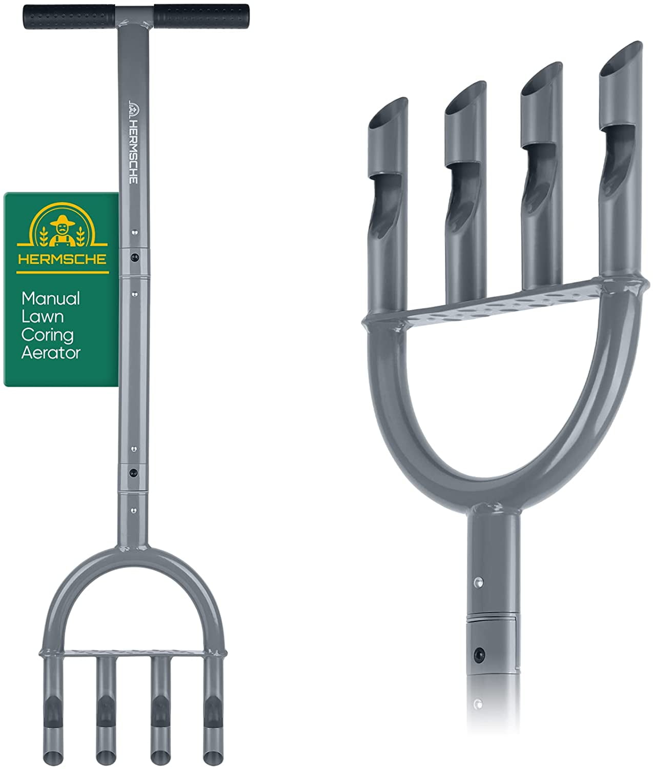 Hermsche Lawn Aerator Coring Tool Manual Plug Core Aerators Lawn ...
