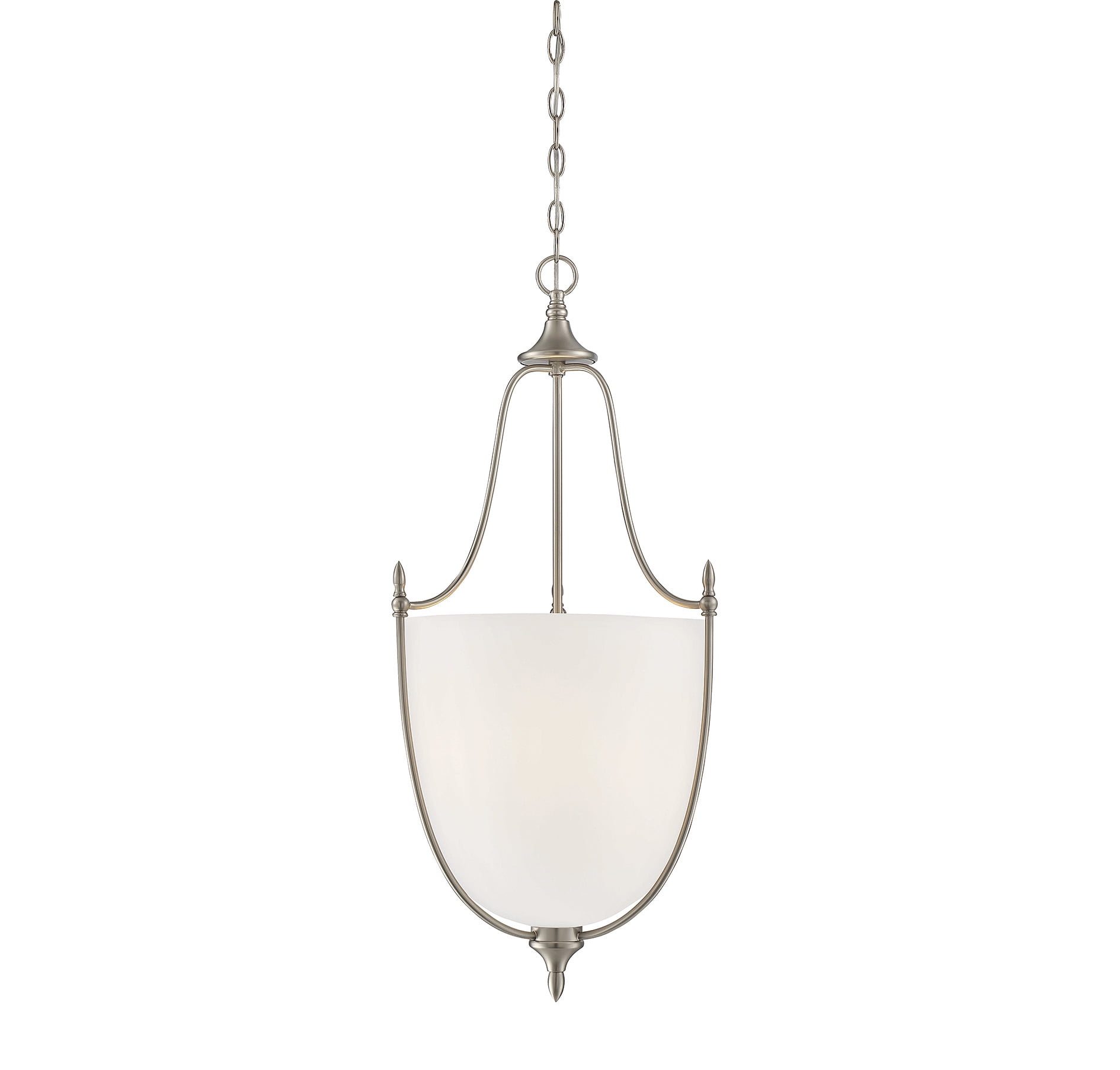 Herndon 3-Light Pendant in Satin Nickel - Walmart.com