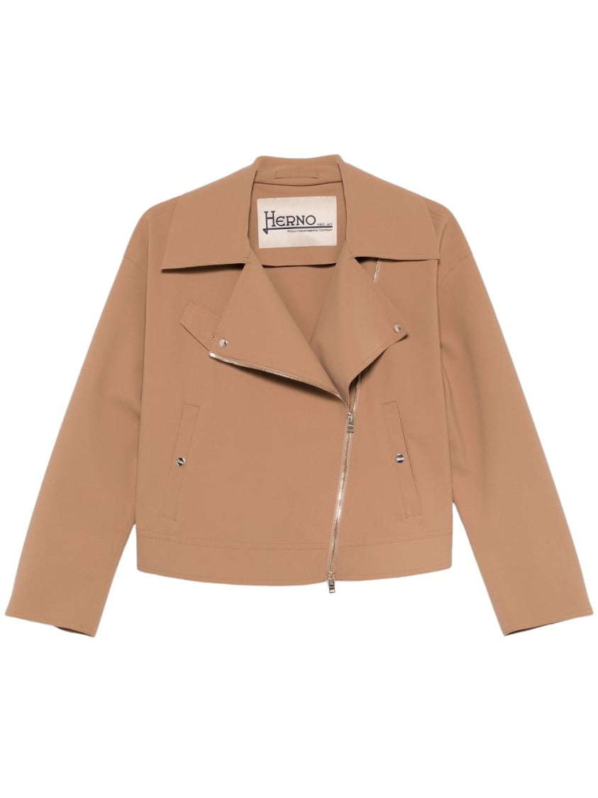 Herno Female Cropped Camel Jacket Brown Sizes IT 34-64 - Walmart.com