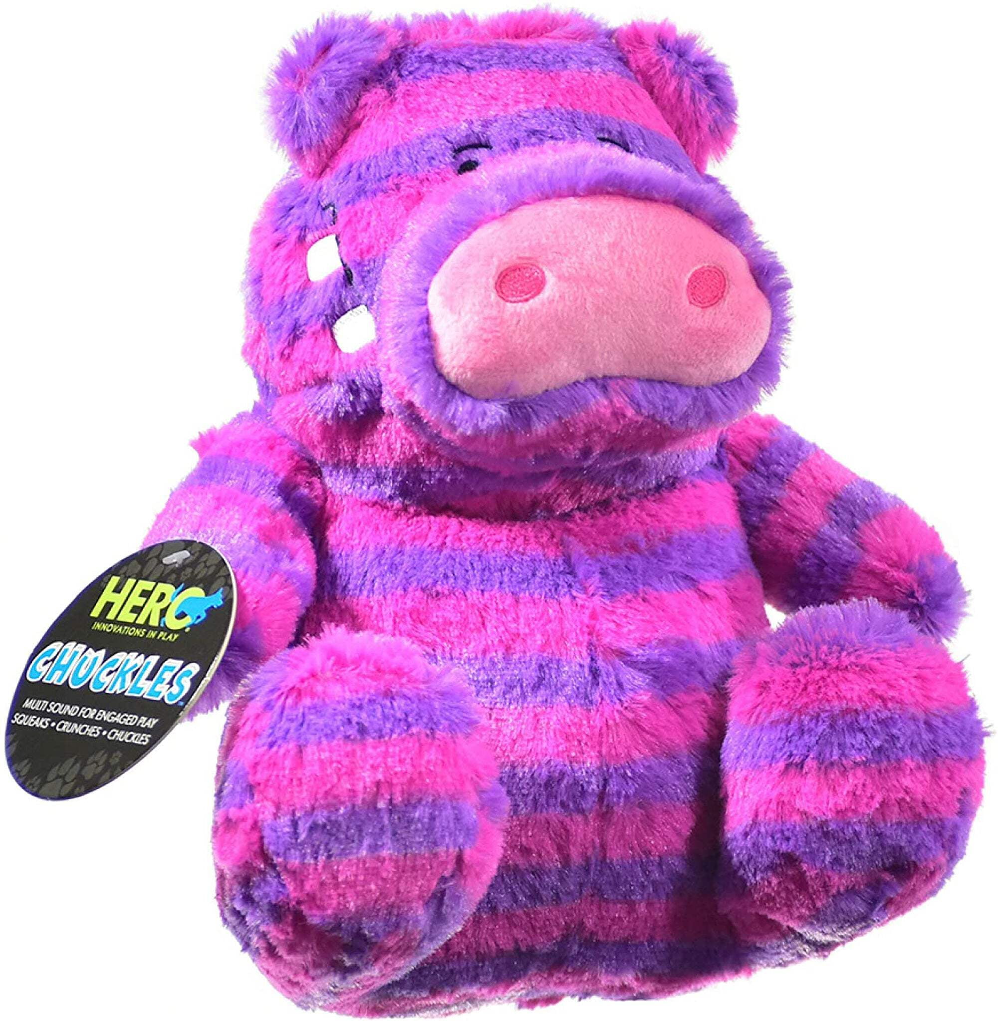 Hero Hero Chuckles, Hippo Plush Dog Toy, Durable Stuffed Animal With 3 ...