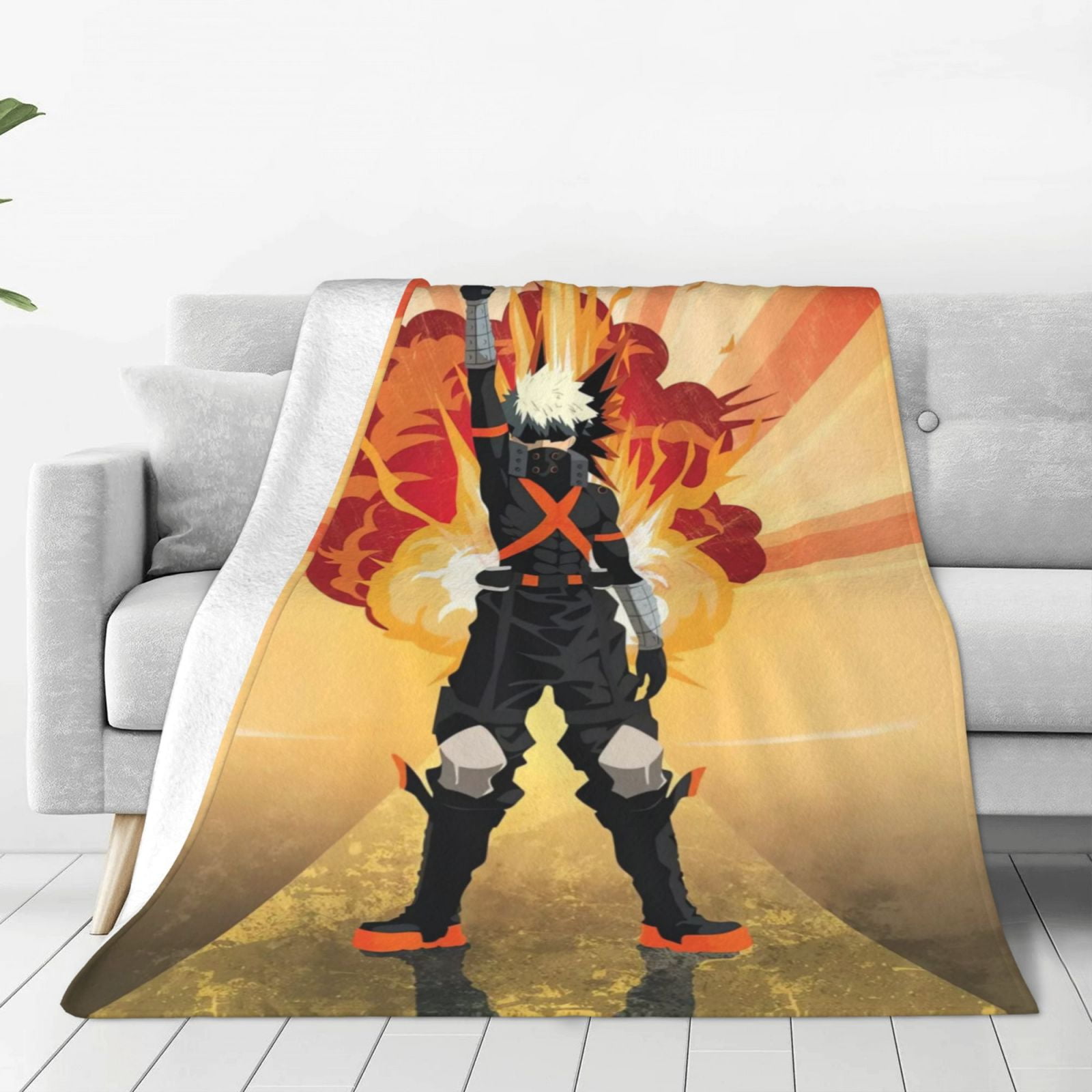 My Hero Academia Bakugo Katsuki Throw Blanket Couch Bed Sofa Soft ...