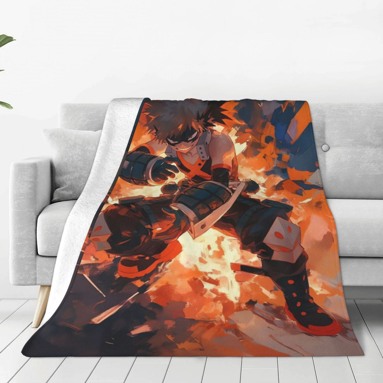 My Hero Academia Bakugo Katsuki Throw Blanket Couch Bed Sofa Soft ...