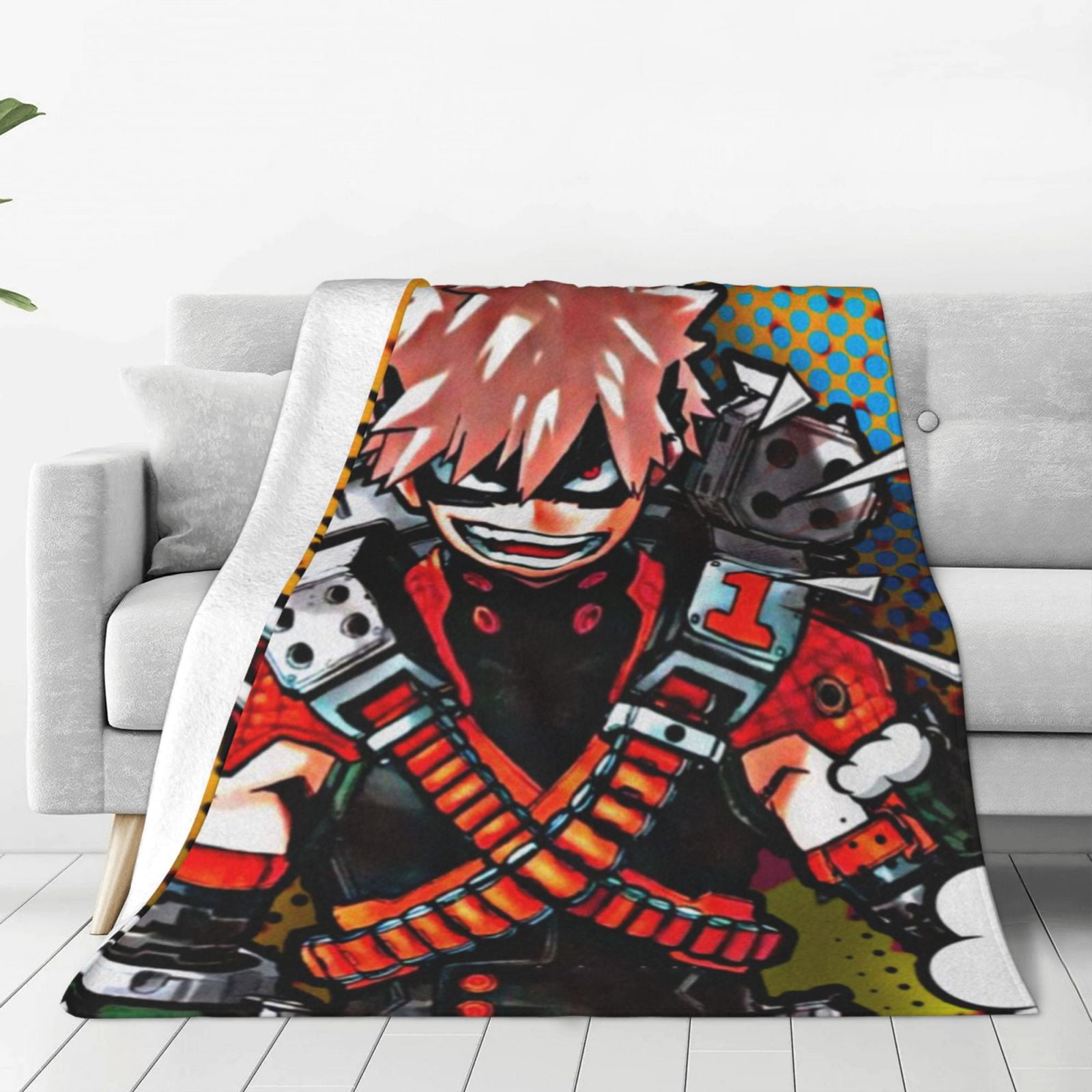 My Hero Academia Bakugo Katsuki Throw Blanket Couch Bed Sofa Soft ...