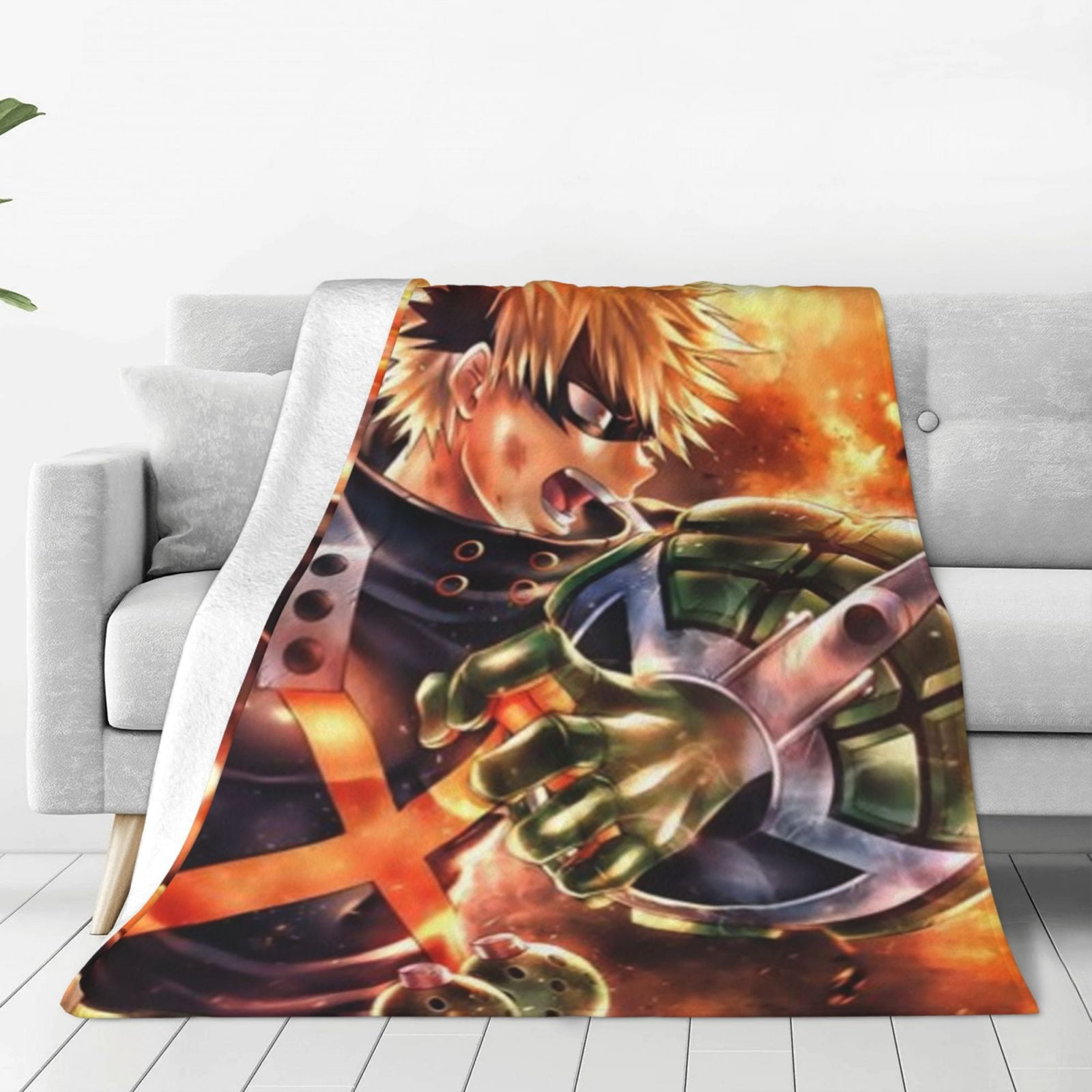 My Hero Academia Bakugo Katsuki Throw Blanket Couch Bed Sofa Soft ...