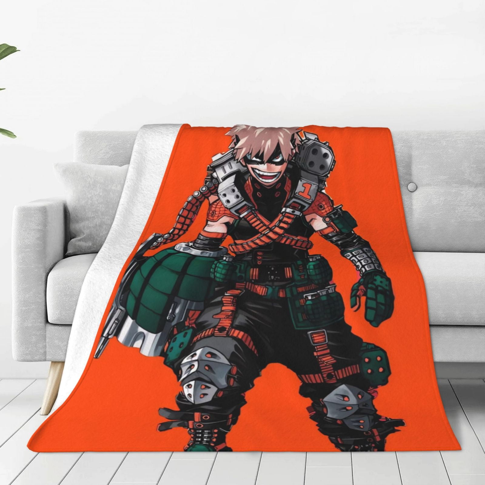 My Hero Academia Bakugo Katsuki Throw Blanket Couch Bed Sofa Soft ...
