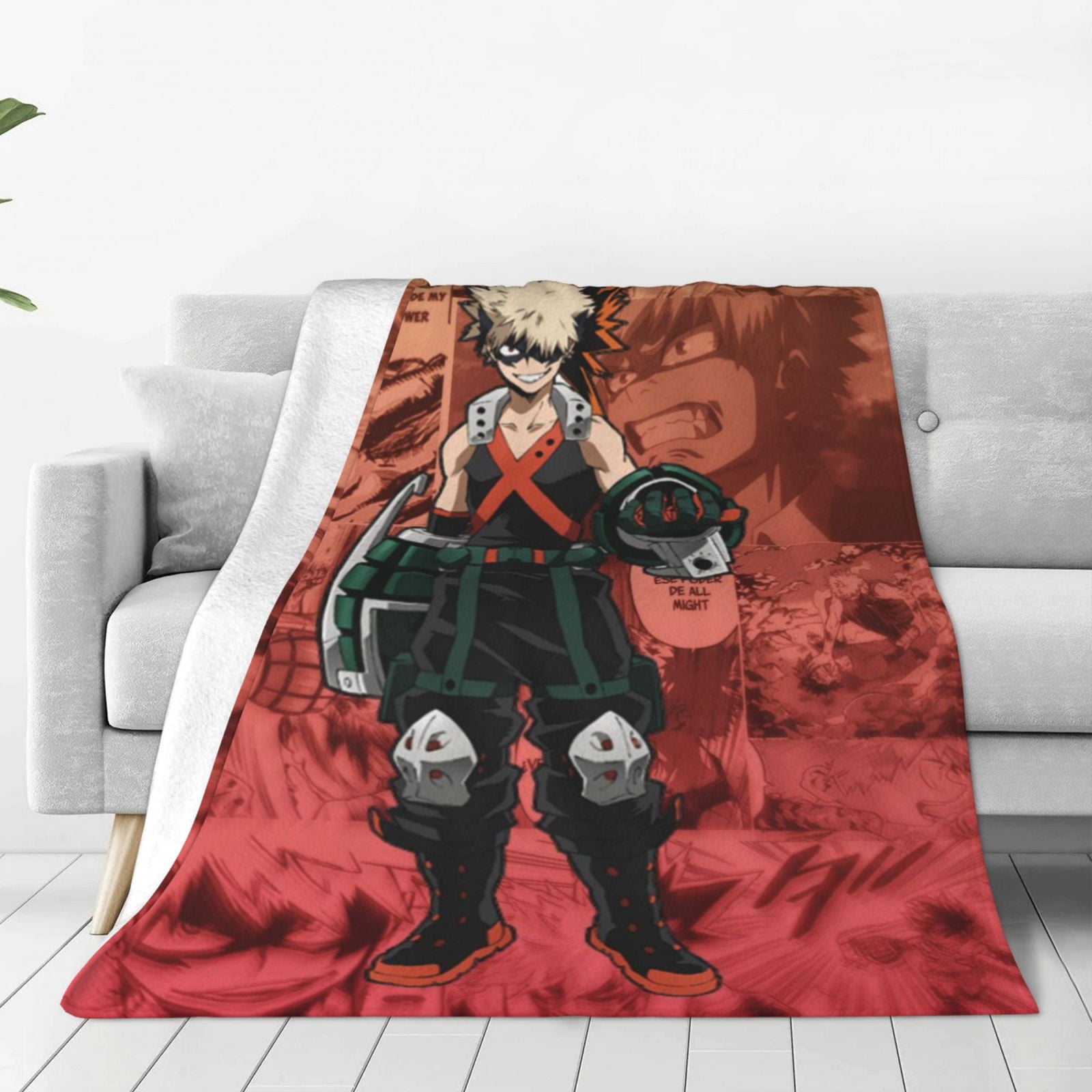 My Hero Academia Bakugo Katsuki Throw Blanket Couch Bed Sofa Soft ...