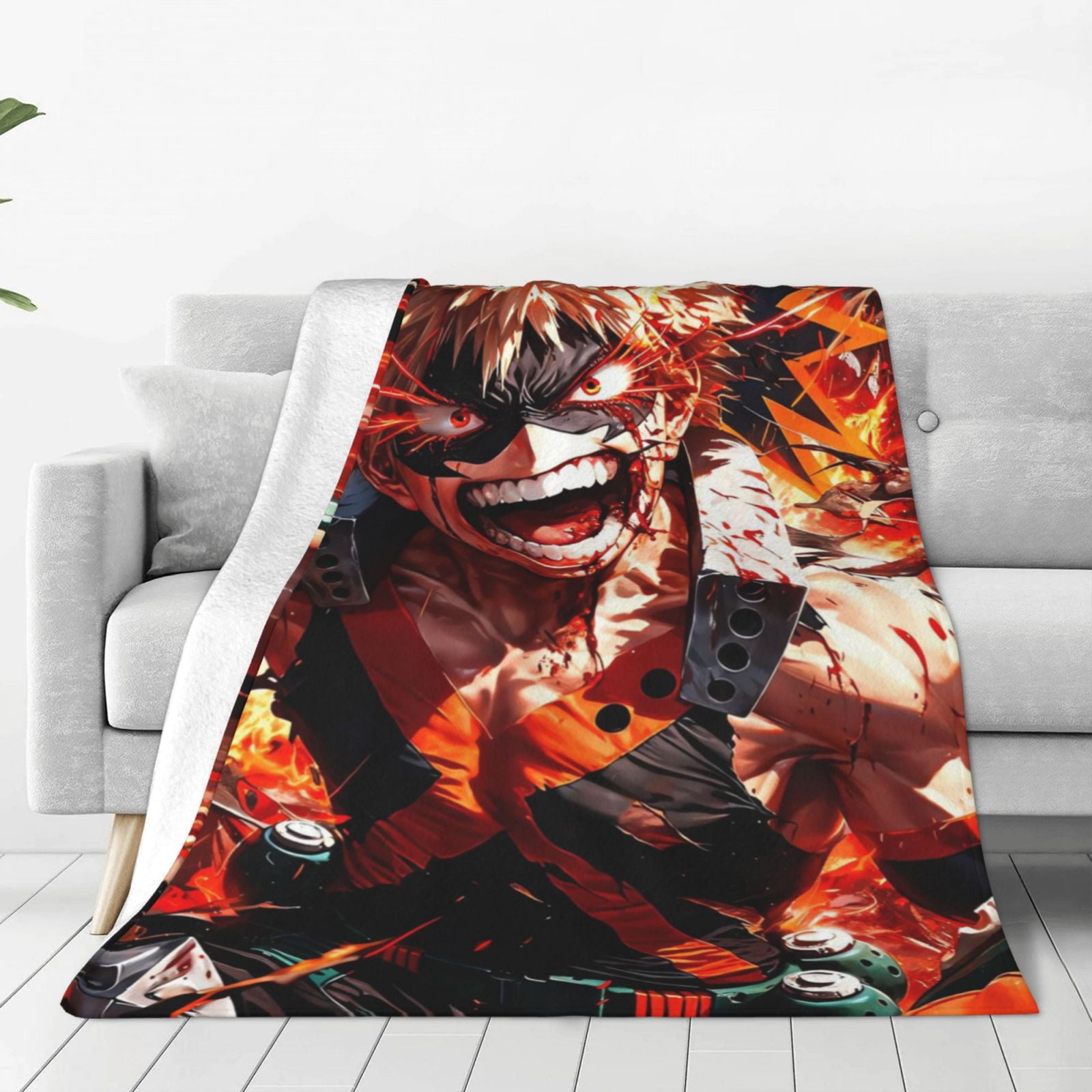 My Hero Academia Bakugo Katsuki Throw Blanket Couch Bed Sofa Soft ...