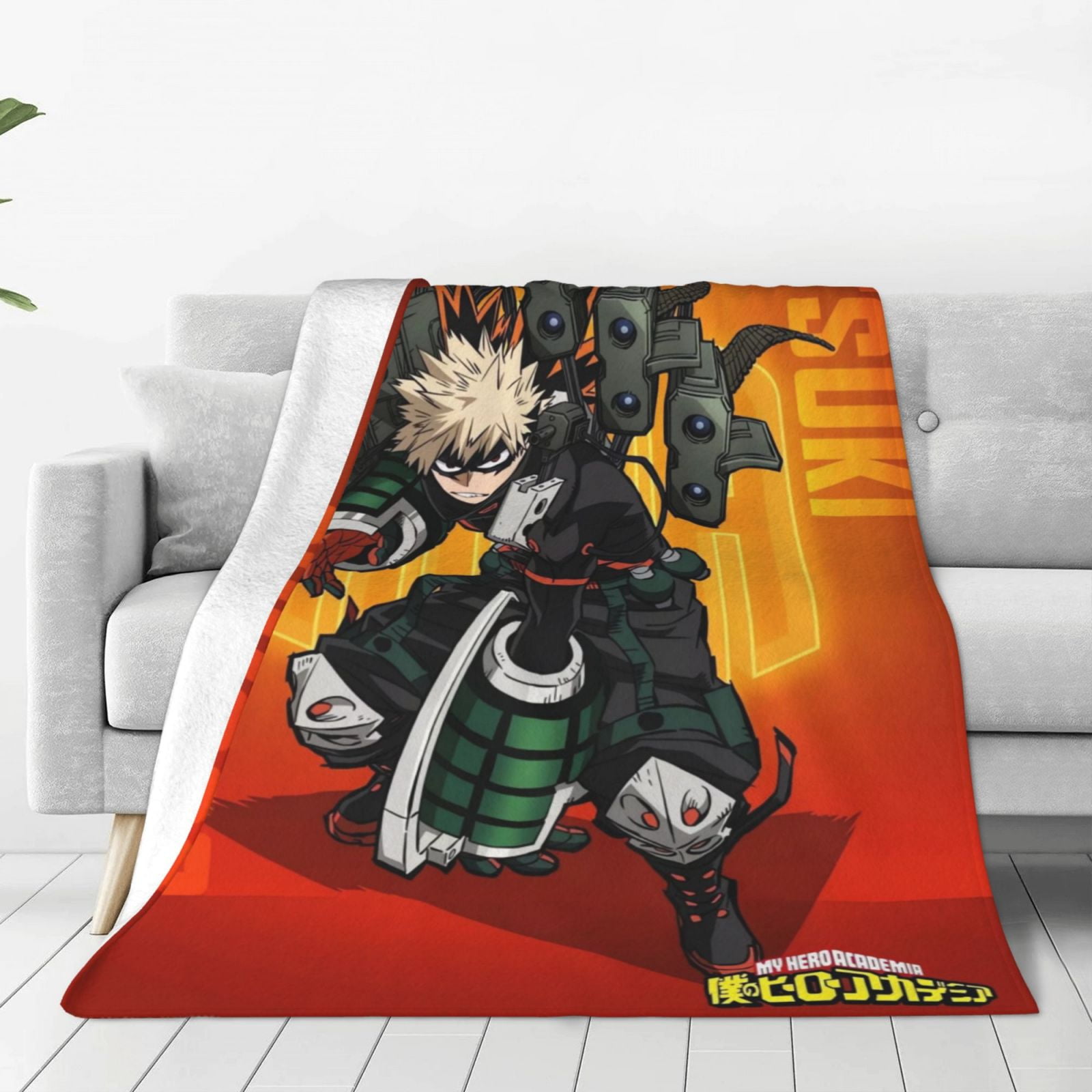 My Hero Academia Bakugo Katsuki Throw Blanket Couch Bed Sofa Soft ...