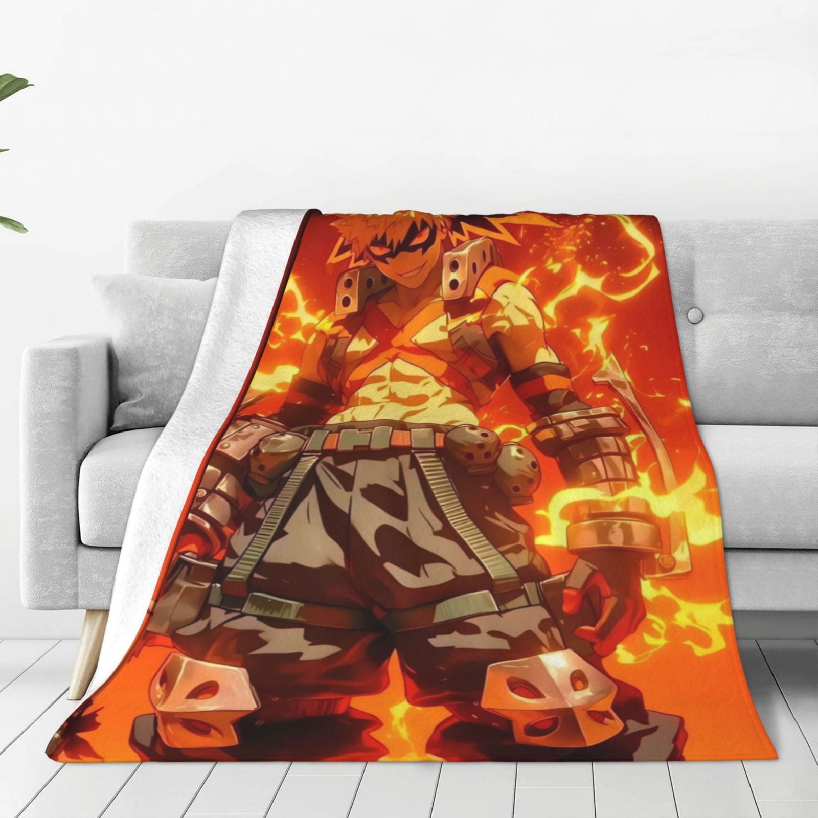 My Hero Academia Bakugo Katsuki Throw Blanket Couch Bed Sofa Soft ...