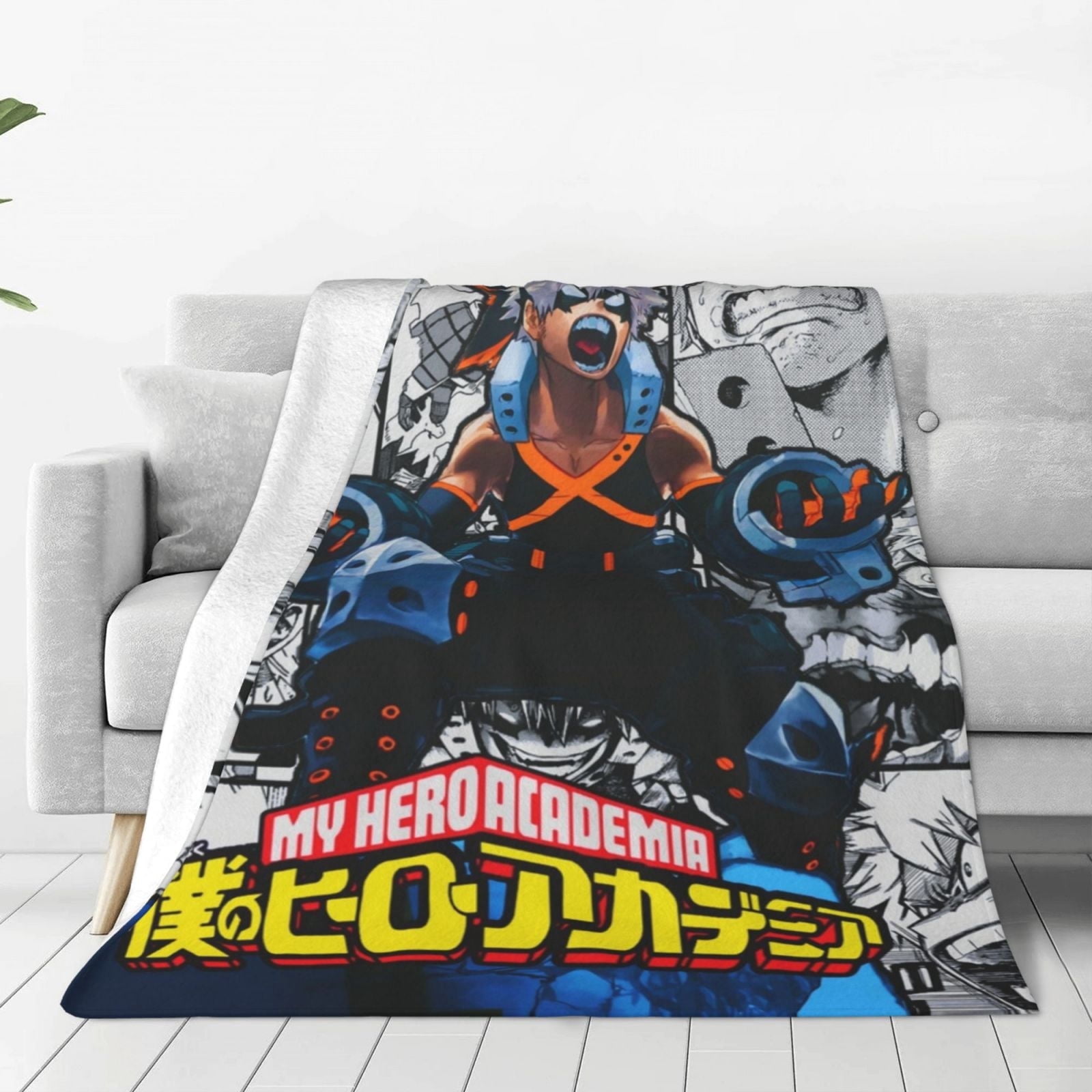 My Hero Academia Bakugo Katsuki Throw Blanket Couch Bed Sofa Soft ...