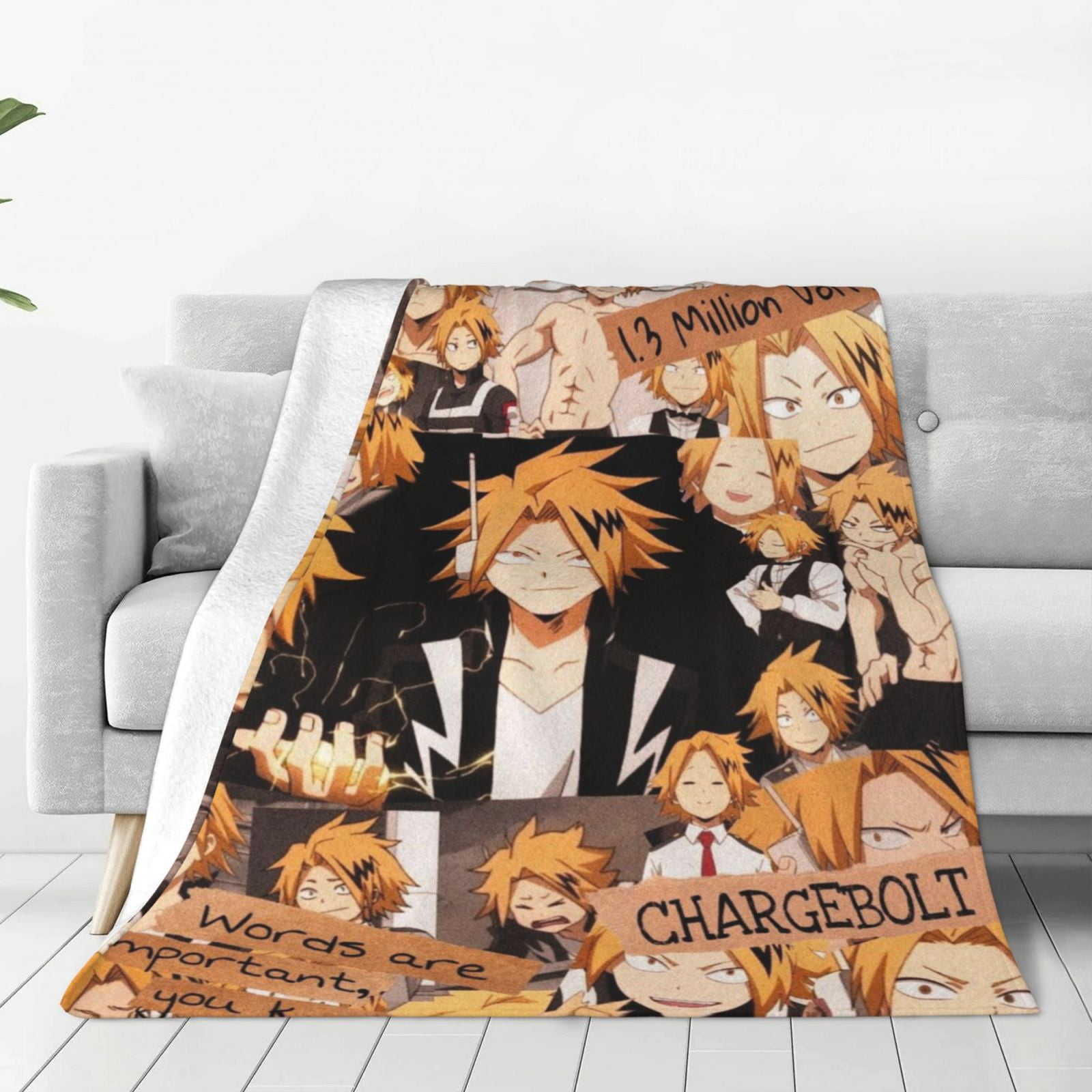 My Hero Academia Denki Kaminari Throw Blanket Couch Bed Sofa Soft ...