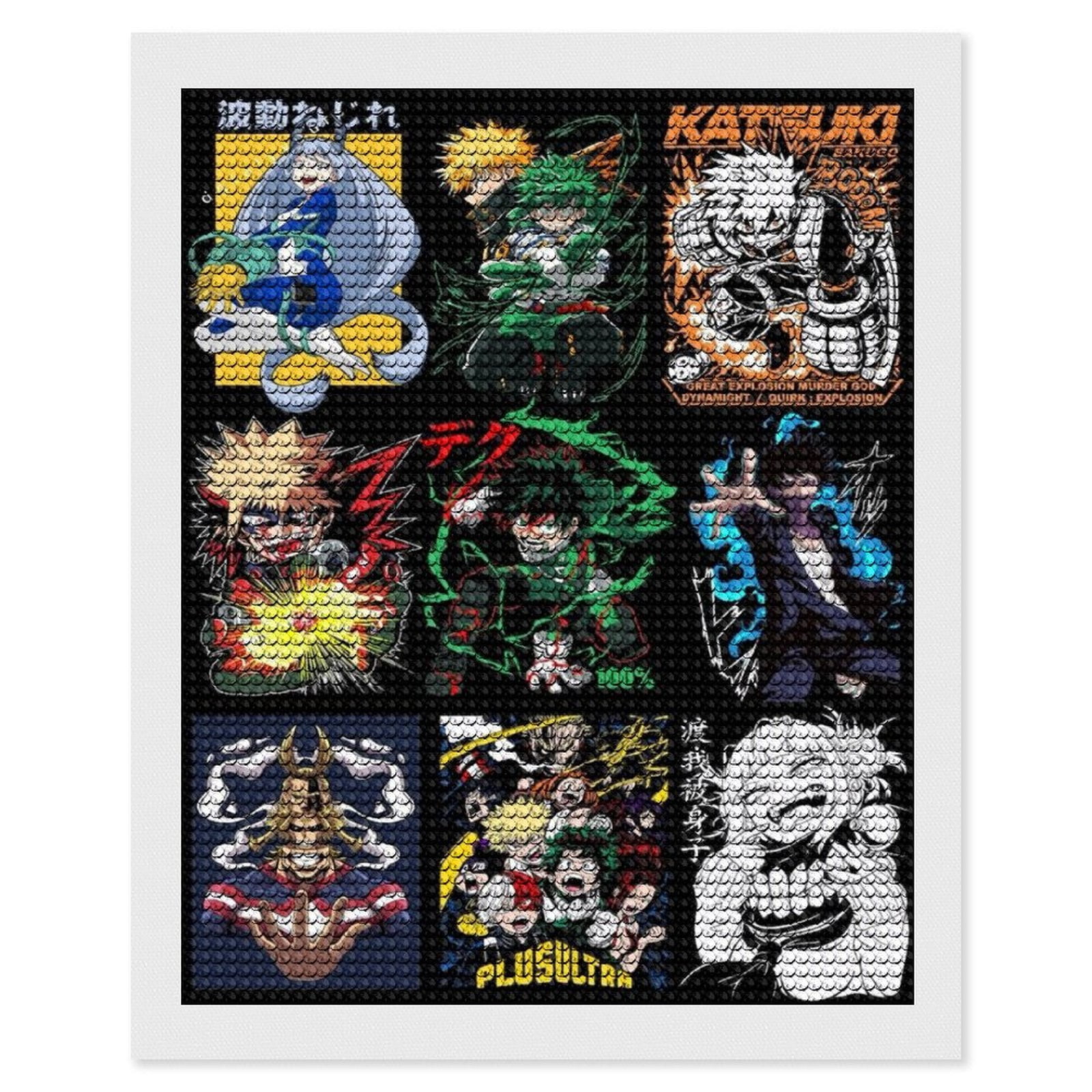 My Hero Academia Diamond Art Kits for Adults 5D Diamond Art , DIY Paint ...