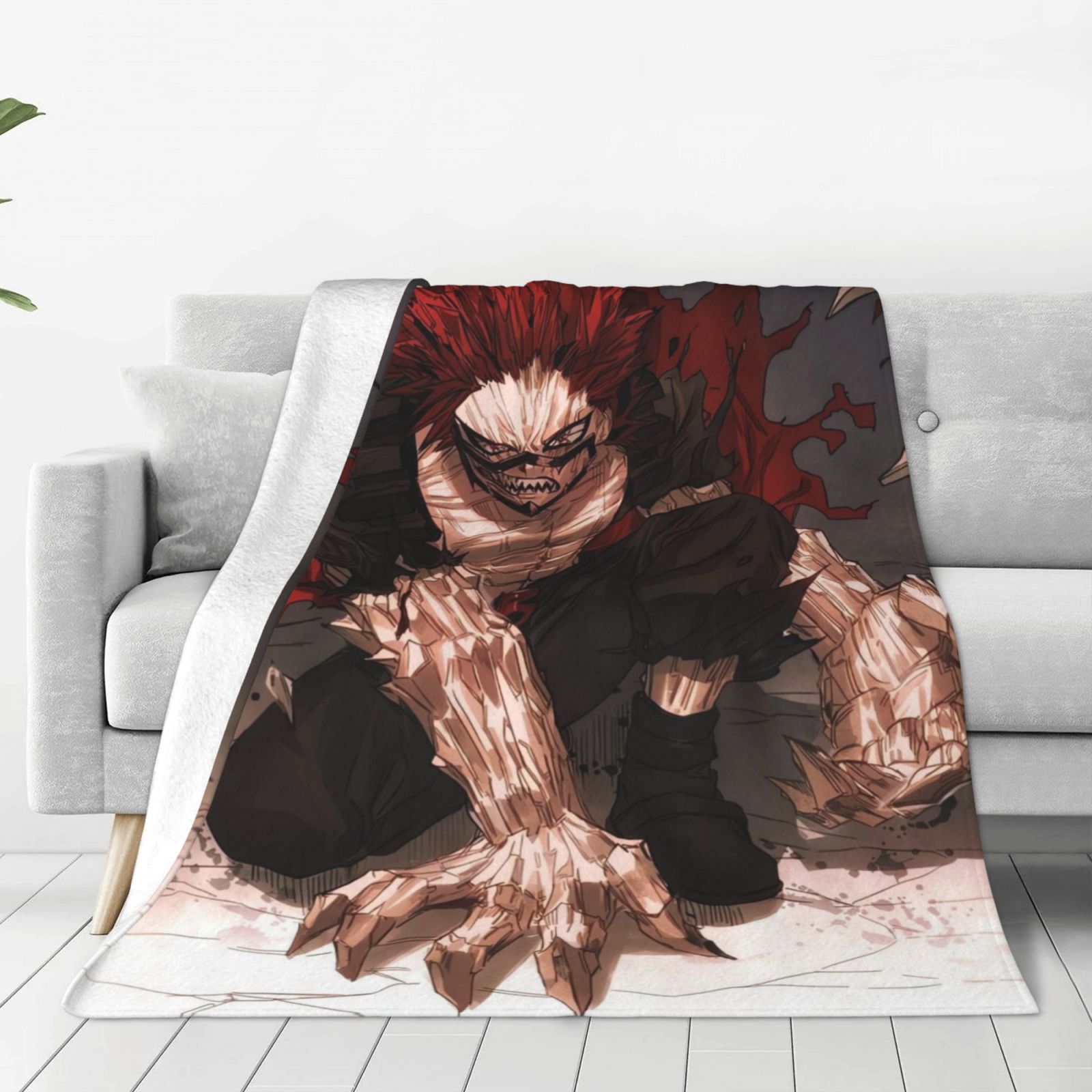 My Hero Academia Eijiro Kirishima Throw Blanket Couch Bed Sofa Soft ...