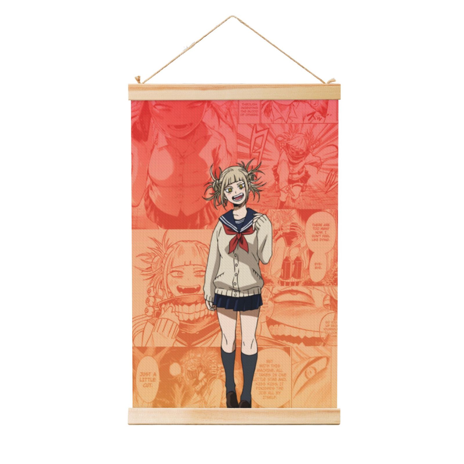 My Hero Academia Himiko Toga Anime Wooden Shaft Hanging Poster Canvas ...