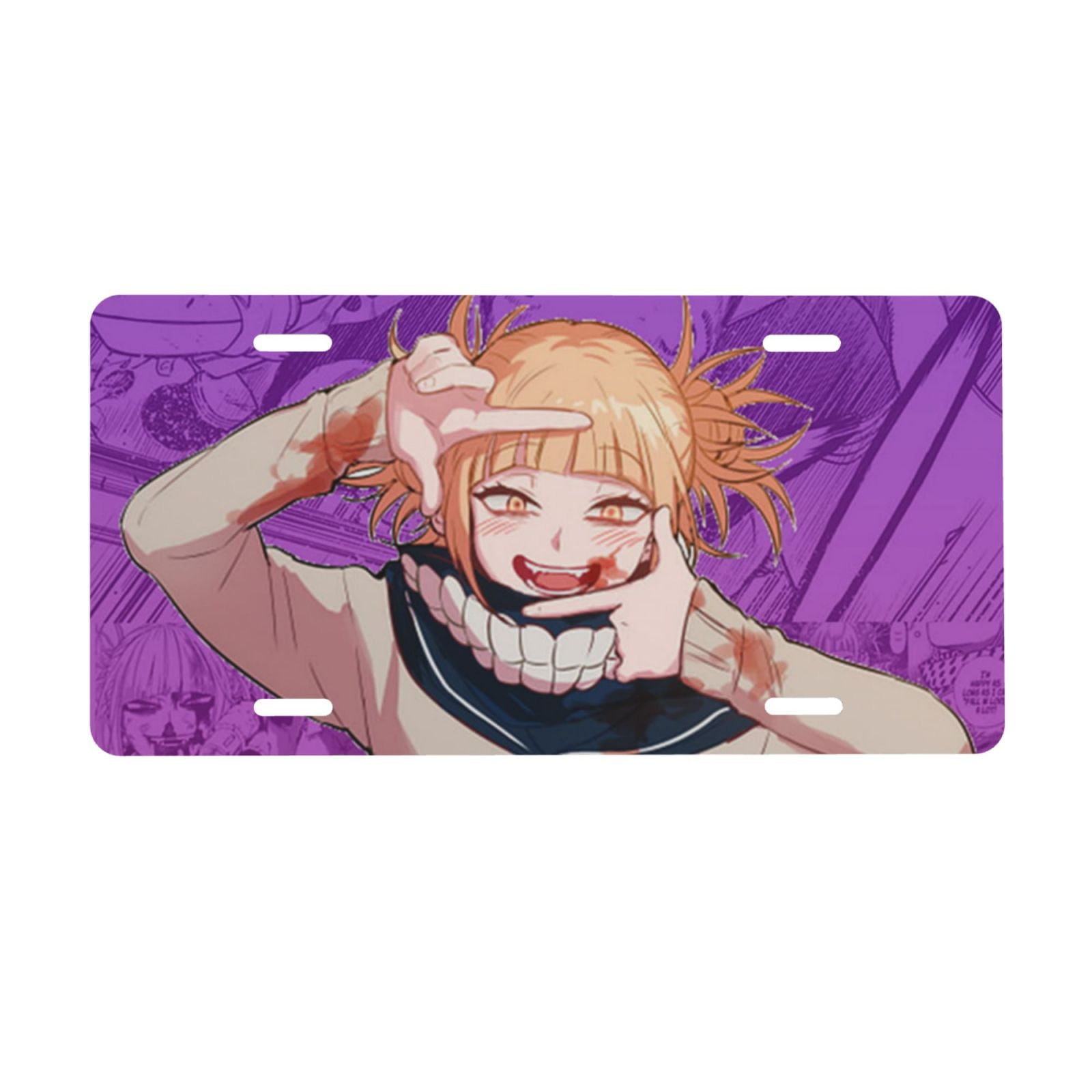 My Hero Academia Himiko Toga License Plate Cover Aluminum Novelty ...
