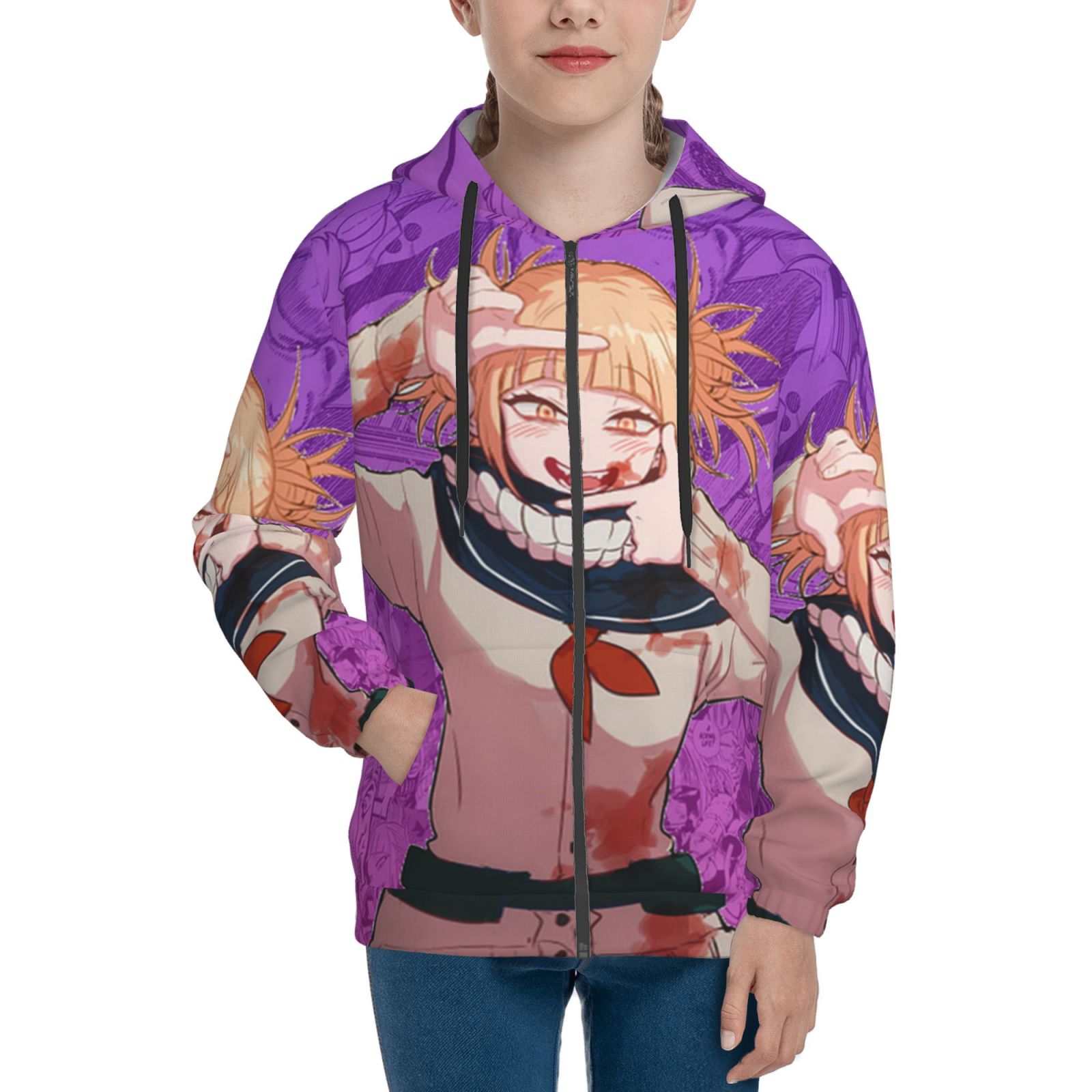 My Hero Academia Himiko Toga Youth Sweatshirt 3D Printed Hoodie ...