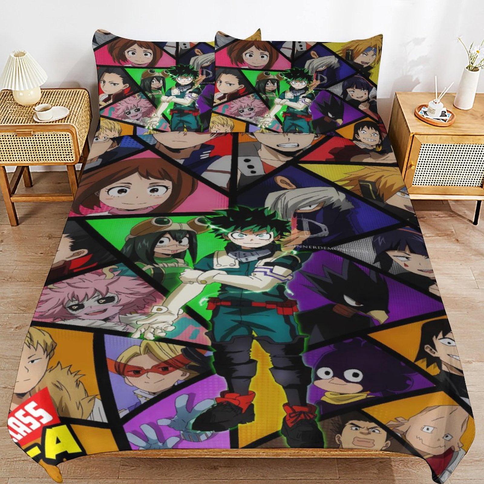 My Hero Academia Izuku Midoriya Bed Duvet Cover Microfiber Bedding Sets ...