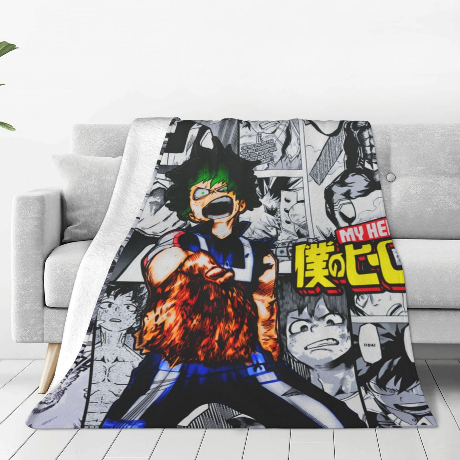 My Hero Academia Izuku Midoriya Throw Blanket Couch Bed Sofa Soft ...