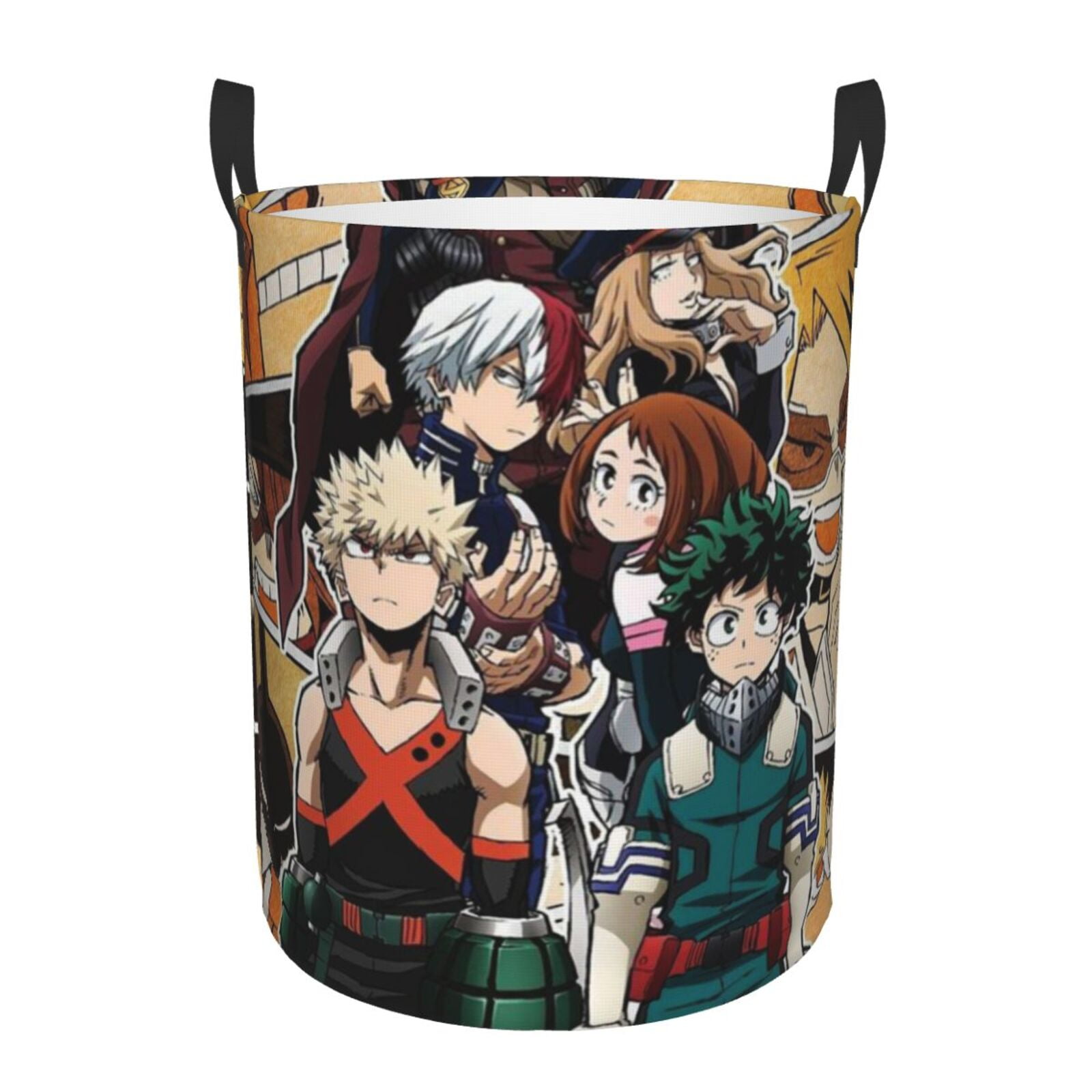 My Hero Academia Laundry Basket Circular Laundry Hamper Dirty Clothes ...
