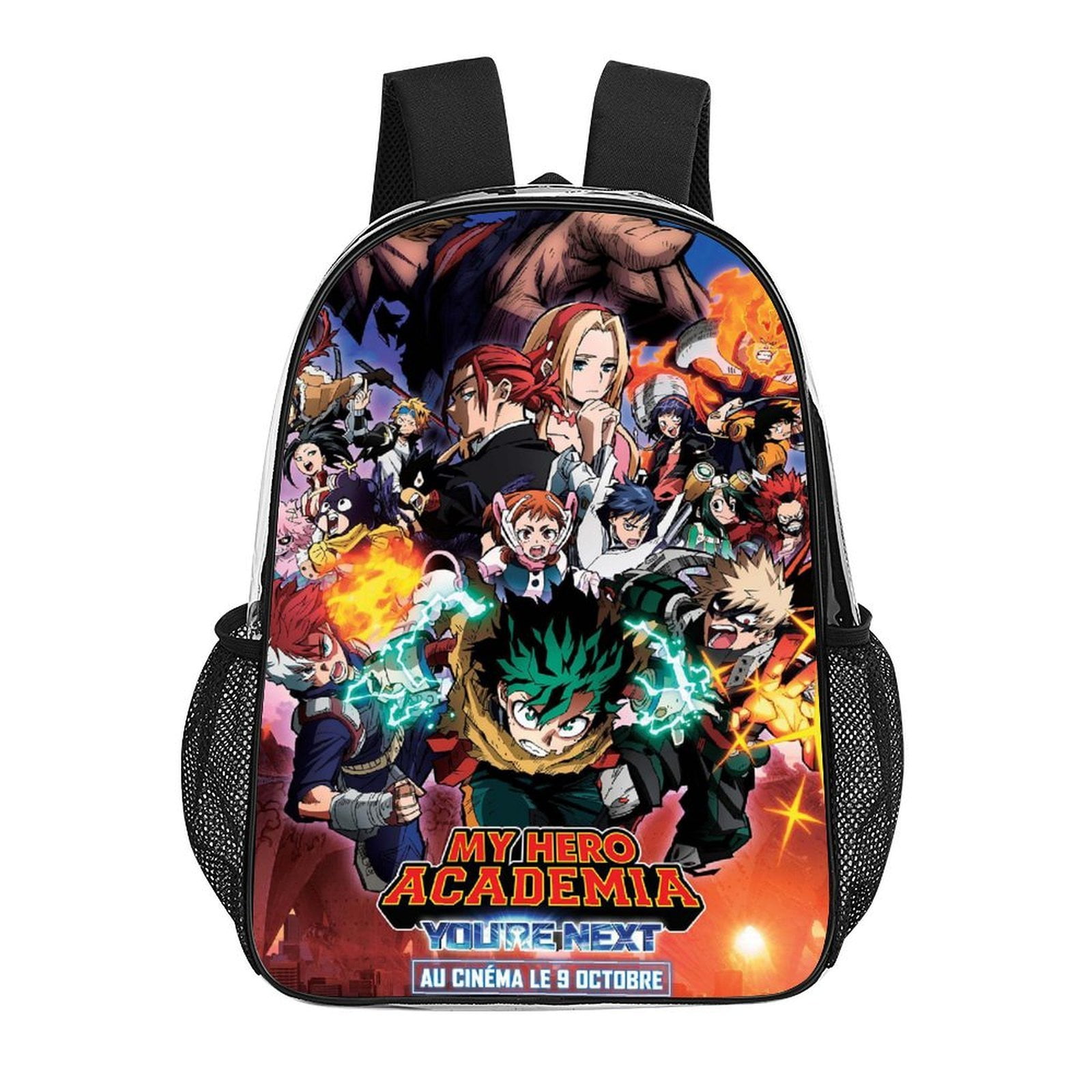 My Hero Academia Mha Boku Clear Backpack Transparent Bag 17 Inch Large ...