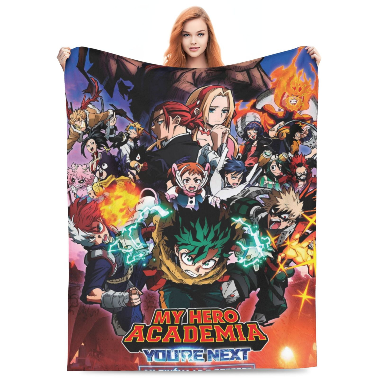 My Hero Academia Mha Boku Flannel Blanket Ultra-Soft Micro Fleece Throw ...