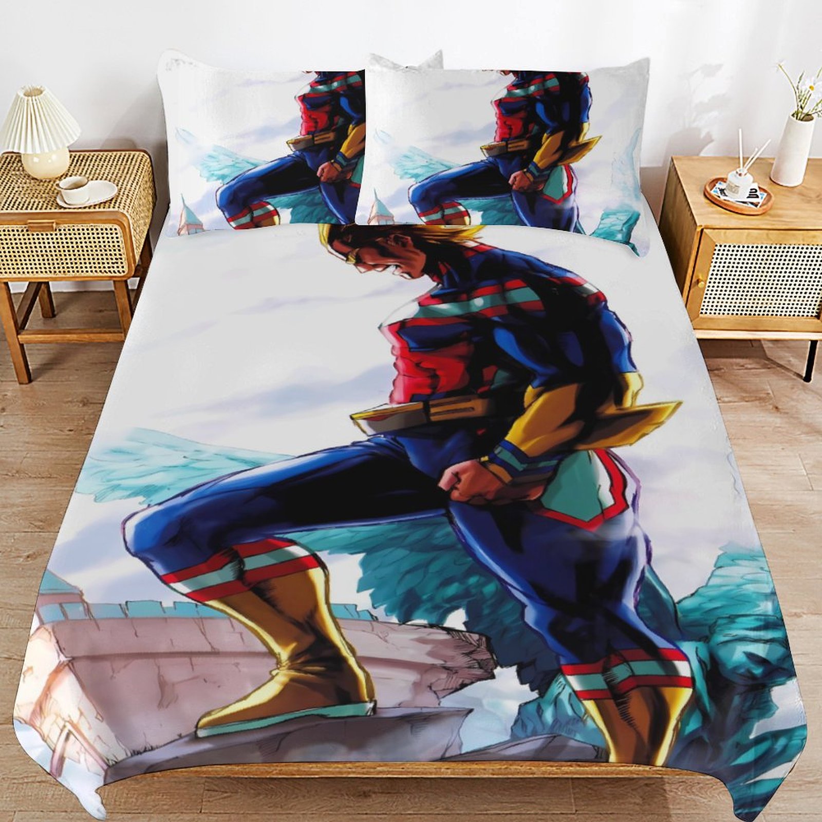 My Hero Academia All Might Bed Duvet Cover Microfiber Bedding Sets 3D ...