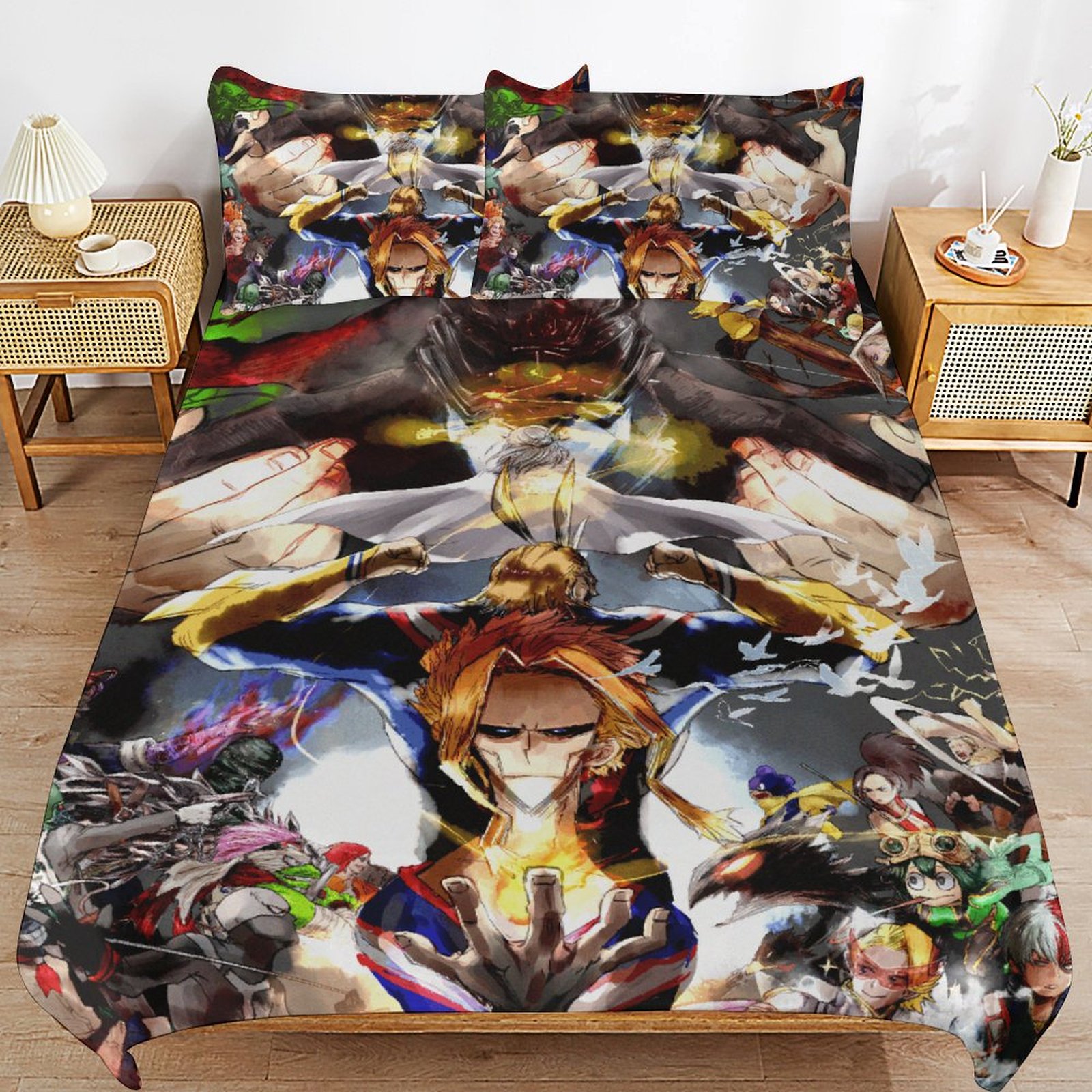 My Hero Academia All Might Bed Duvet Cover Microfiber Bedding Sets 3D ...