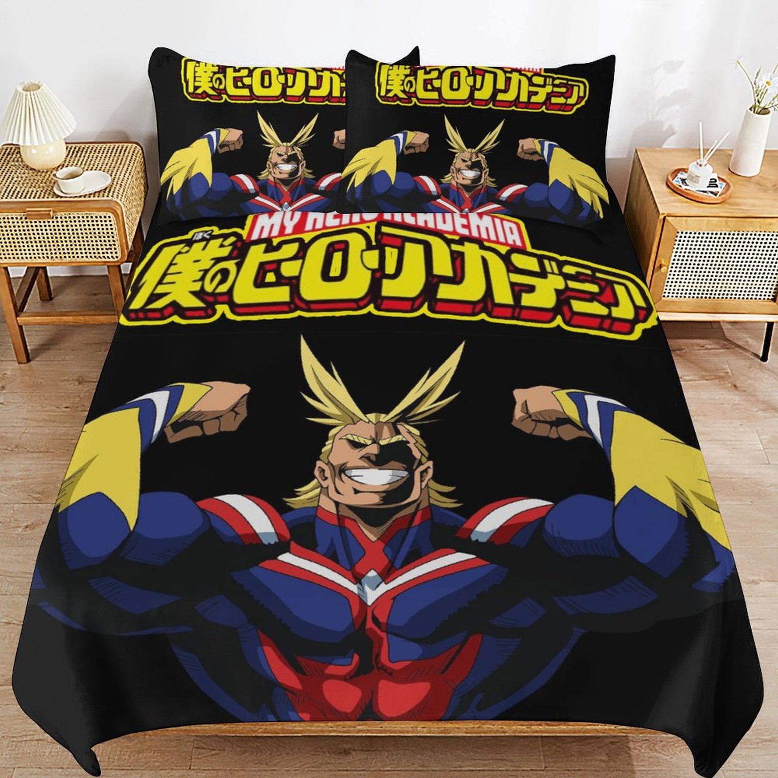 My Hero Academia All Might Bed Duvet Cover Microfiber Bedding Sets 3D ...
