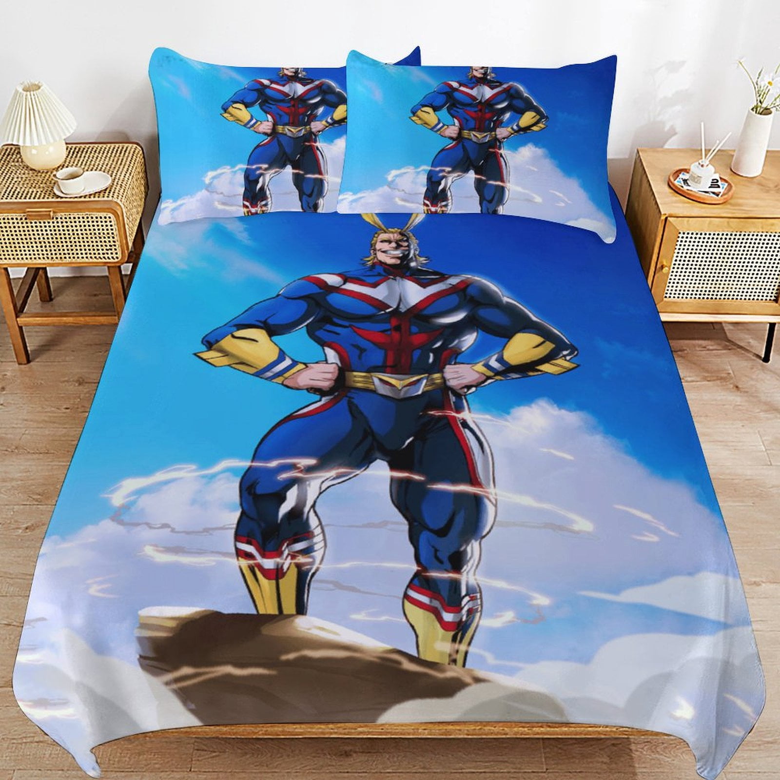 My Hero Academia All Might Bed Duvet Cover Microfiber Bedding Sets 3D ...