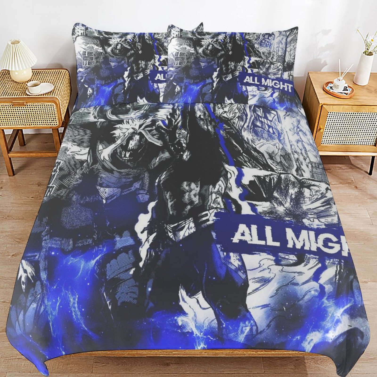 My Hero Academia All Might Bed Duvet Cover Microfiber Bedding Sets 3D ...