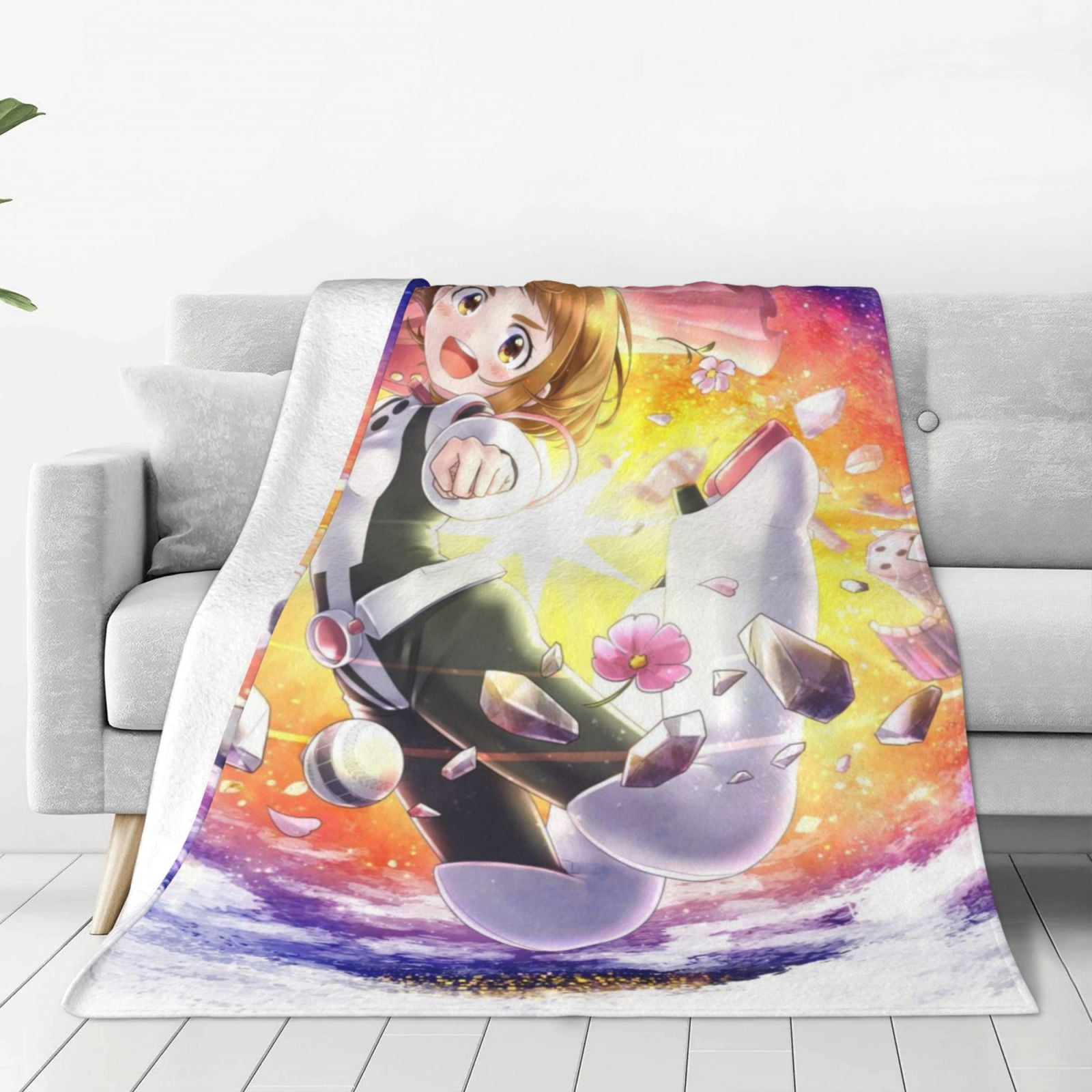 My Hero Academia Ochako Uraraka Throw Blanket Couch Bed Sofa Soft ...