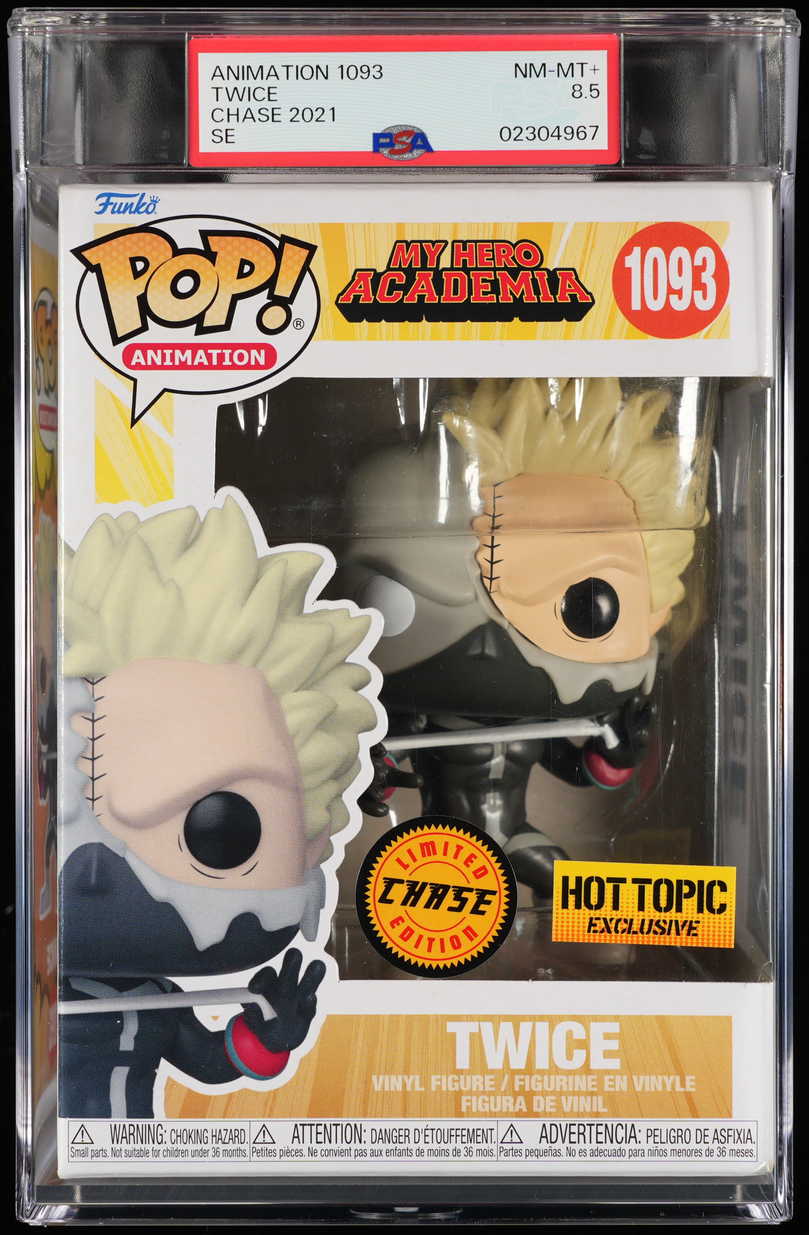 My Hero Academia, PSA Graded 8.5 NM-MT+, Twice Collectible Vinyl Figure ...