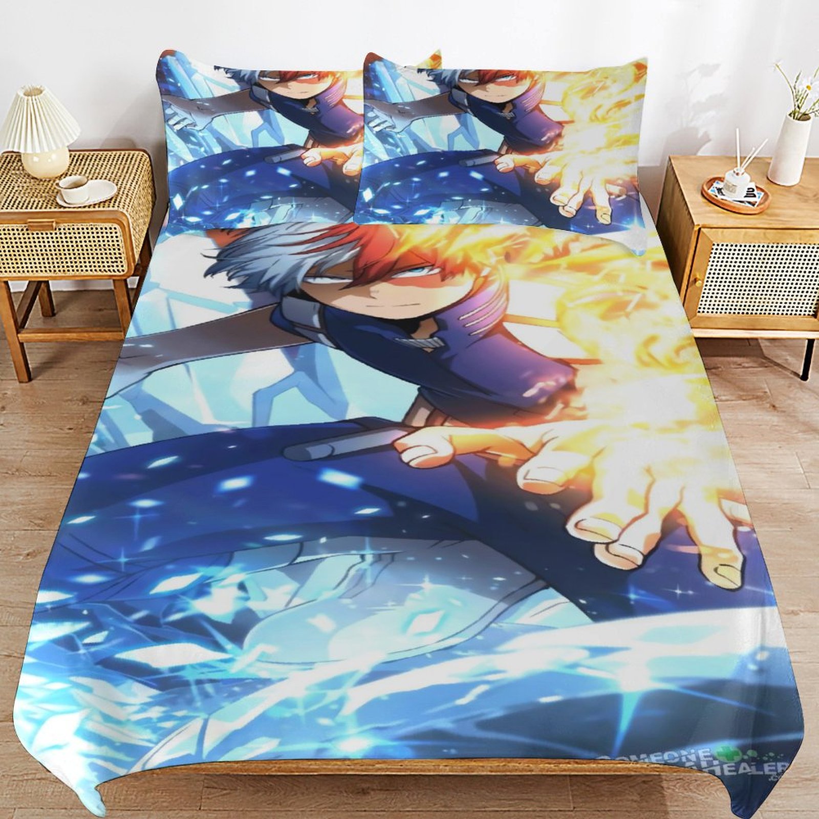 My Hero Academia Shoto Todoroki Bed Duvet Cover Microfiber Bedding Sets ...