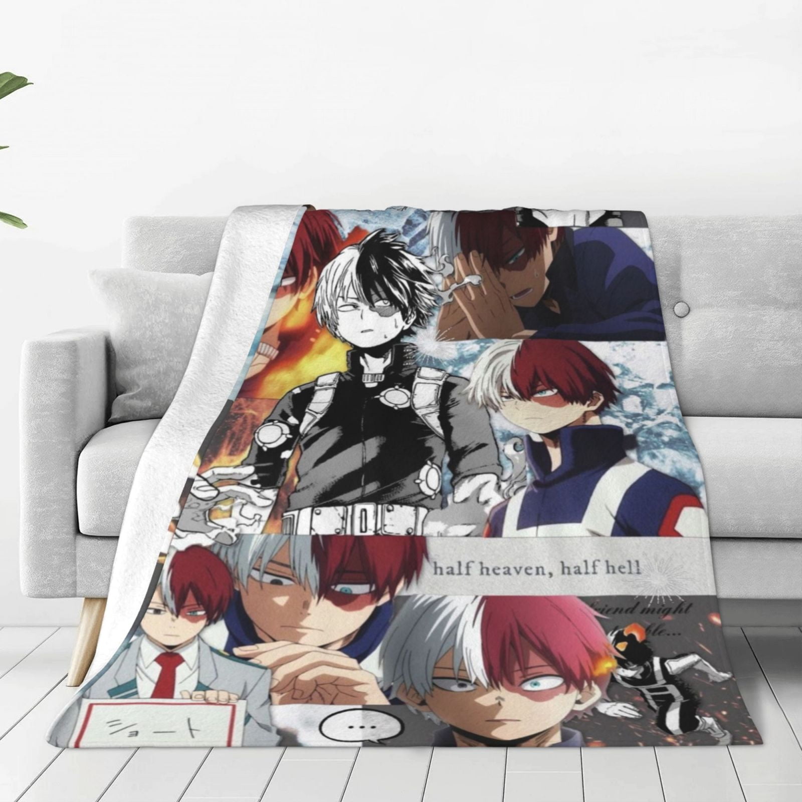 My Hero Academia Shoto Todoroki Throw Blanket Couch Bed Sofa Soft ...
