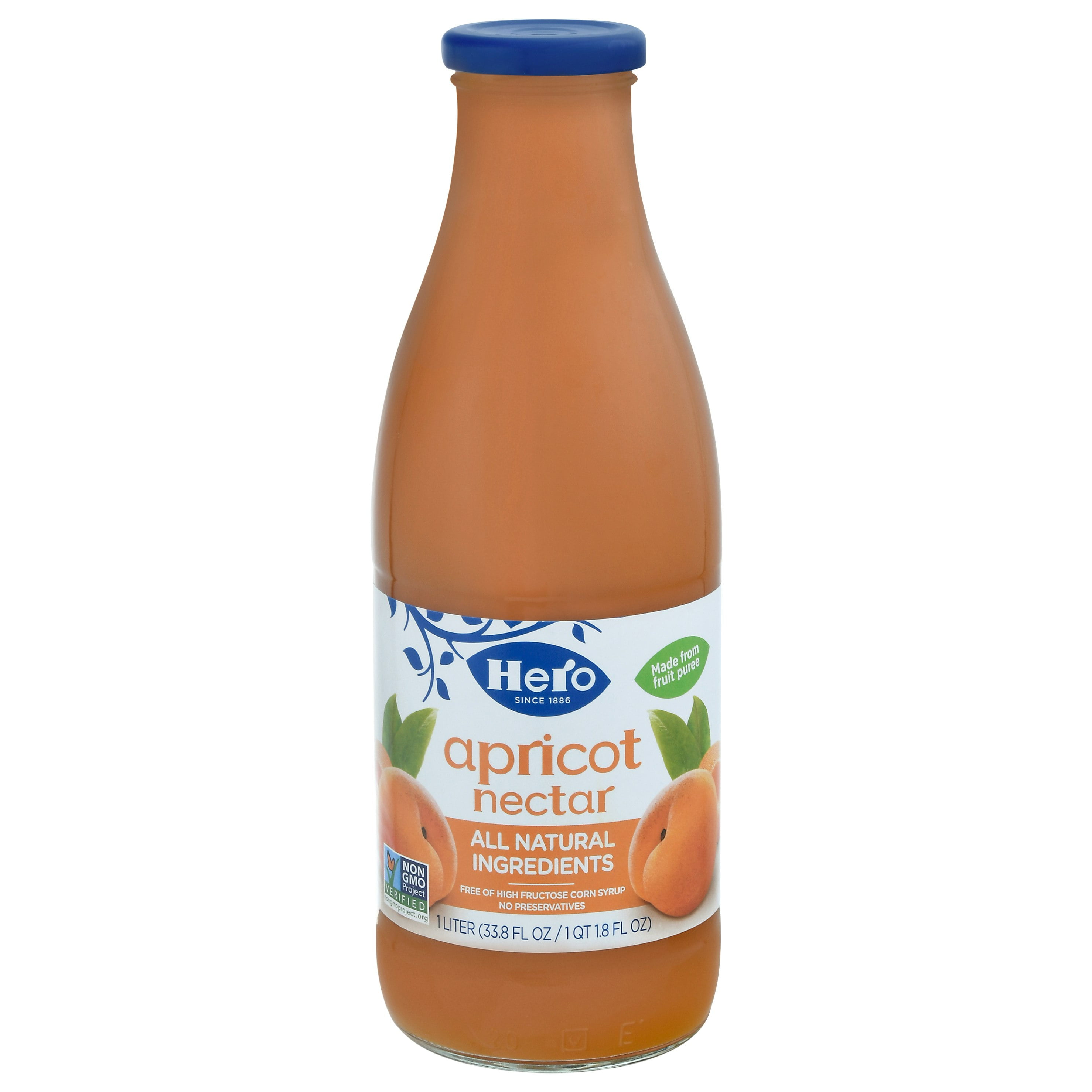 Hero Apricot Nectar 33.8 oz (Pack Of 6) - Walmart.com