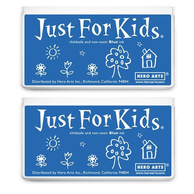 Jumbo Just for Kids Stamp Pad, Blue, Pack of 2 - Walmart.com