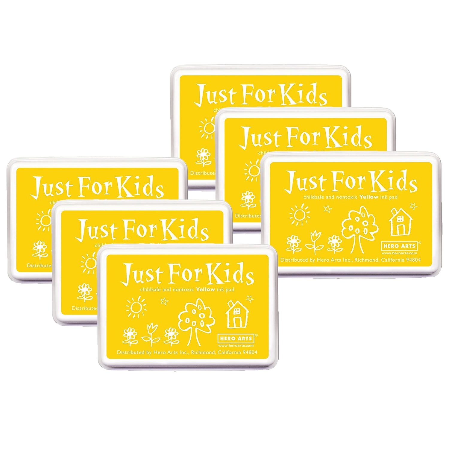 Hero Arts Just for Kids Yellow Ink Pad - Pack of 6 - Walmart.com