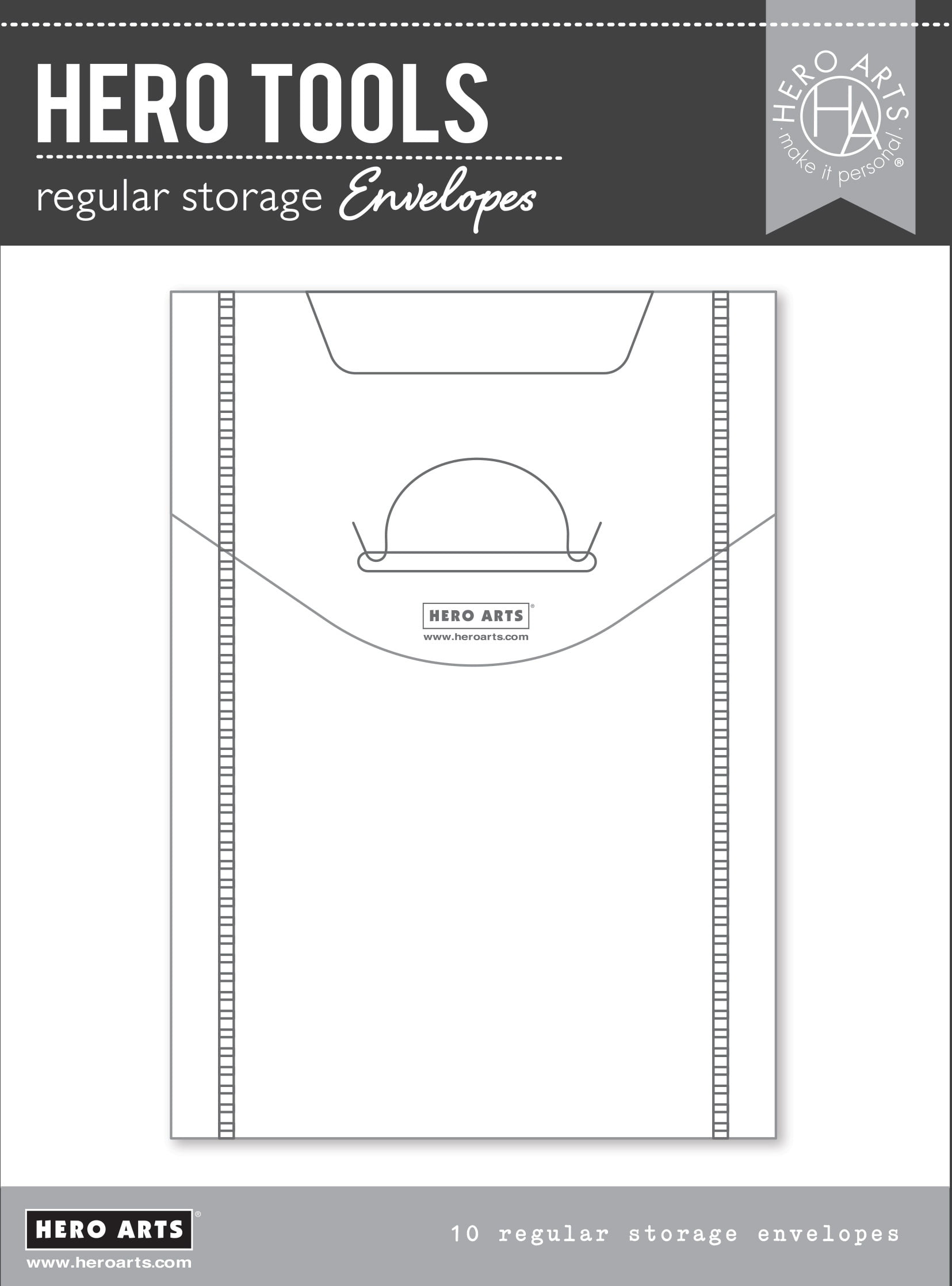 Hero Arts Storage Envelopes 5"X7" 10/Pkg-Regular - Walmart.com