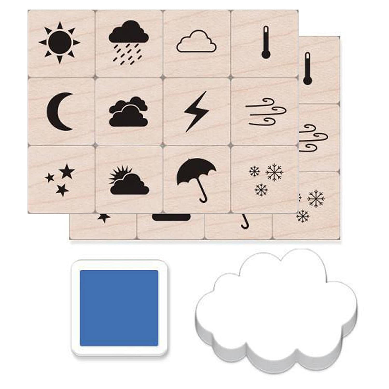 Hero Arts Weather Icons Stamps Mini Tub 12/Set 2 Sets (HOALP425-2 ...