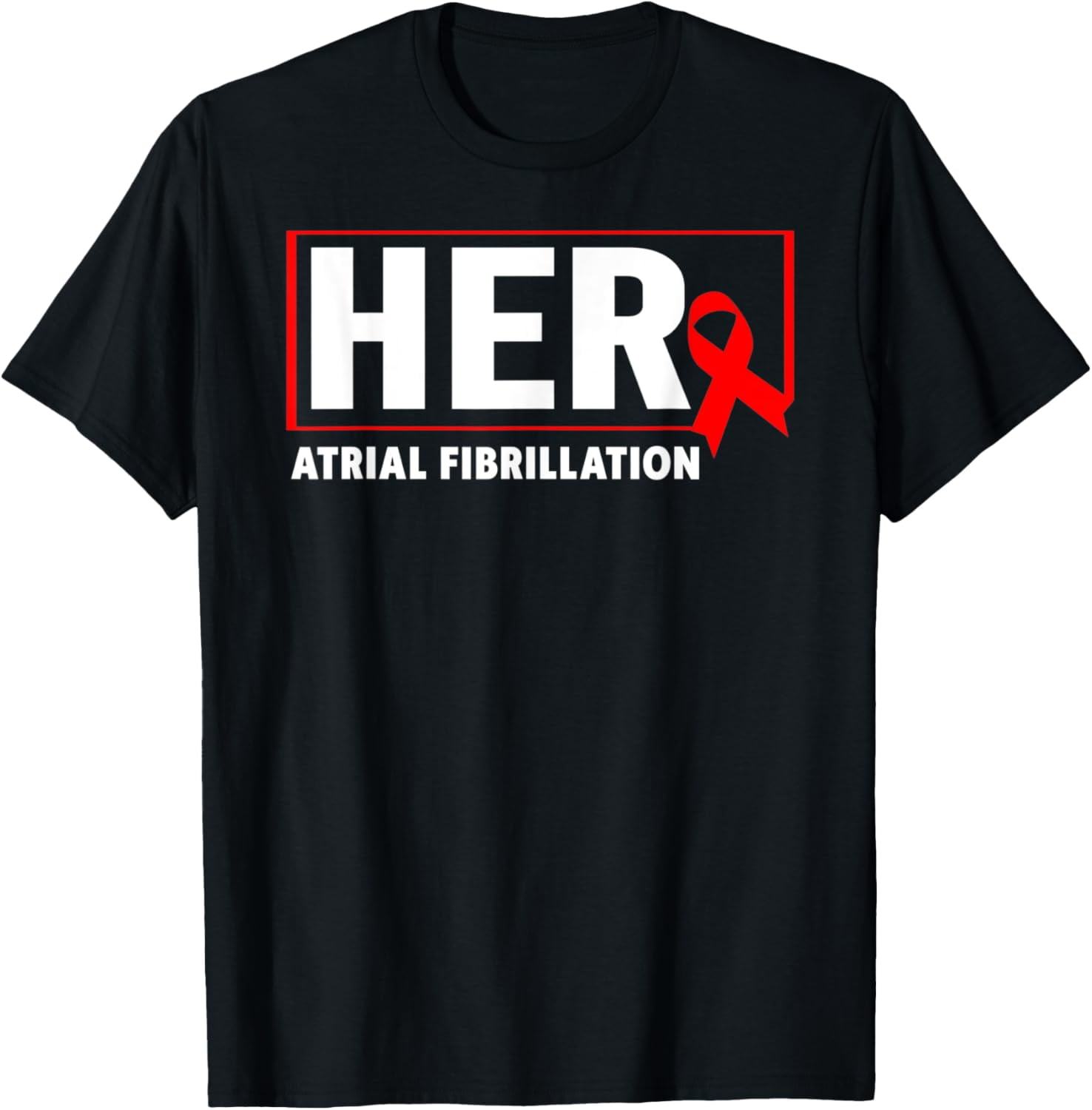 Hero Atrial Fibrillation Shirt Atrial Fibrillation Awareness Cotton T ...